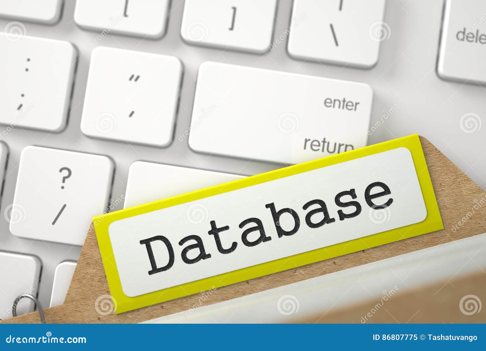 Archive Bookmarks of Card Index with Database. 3D. Stock Illustration ...