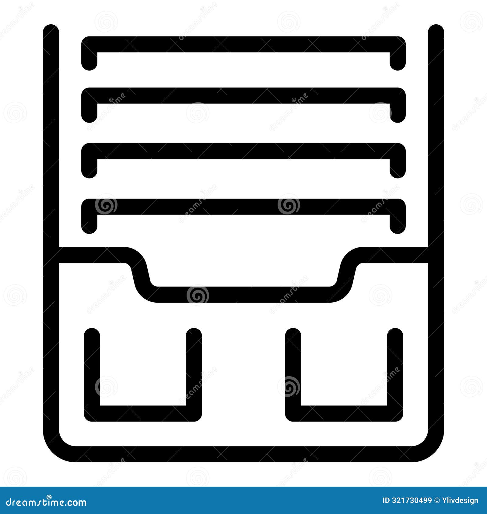 Archive Box Icon Representing Organizing and Storing Documents Stock ...