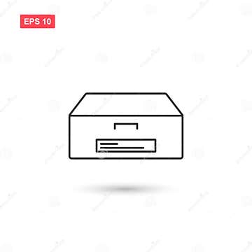 Archive Box Icon Vector Isolated 9 Stock Vector - Illustration of logo ...