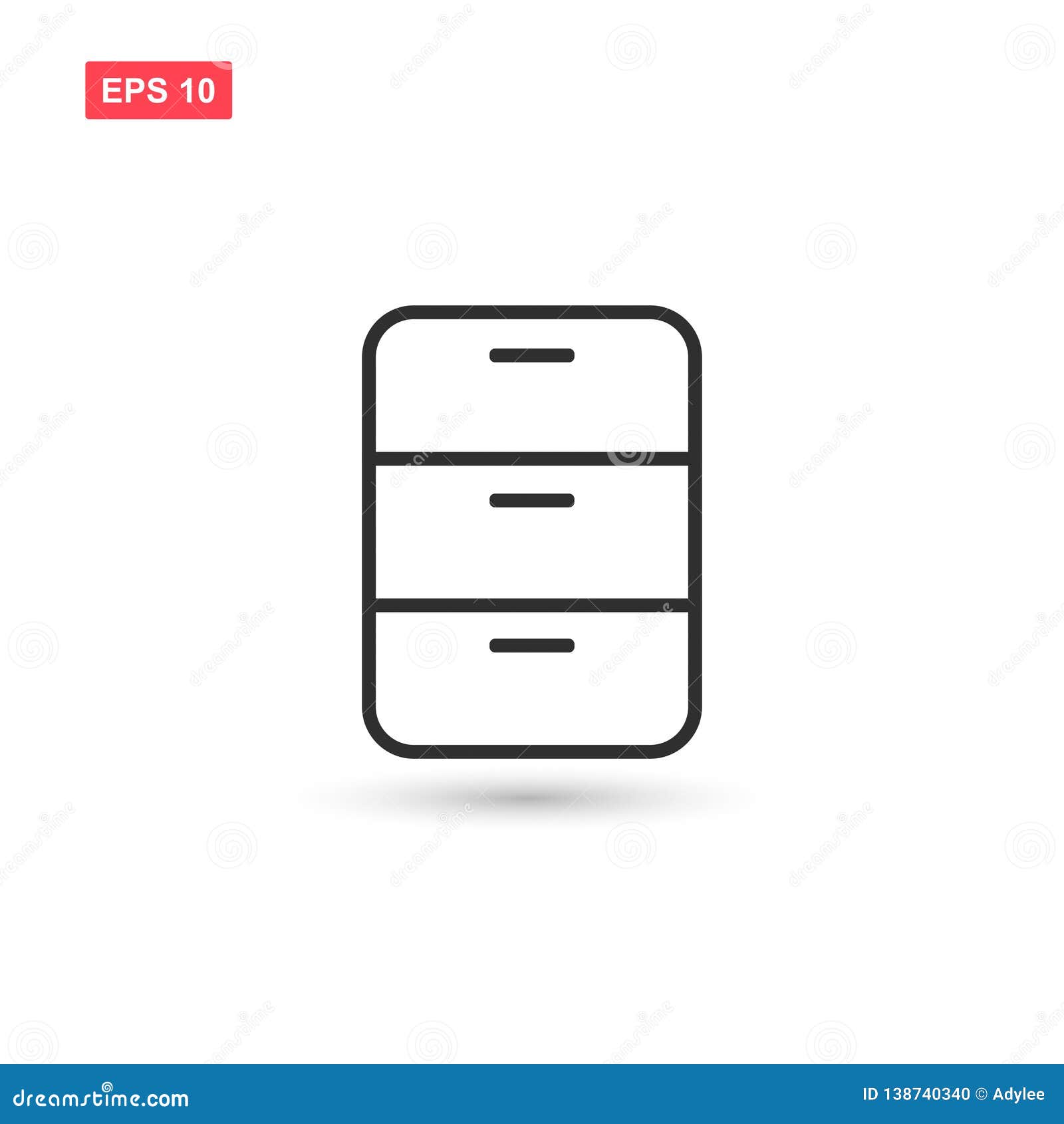 Archive Box Icon Vector Isolated 6 Stock Vector - Illustration of ...