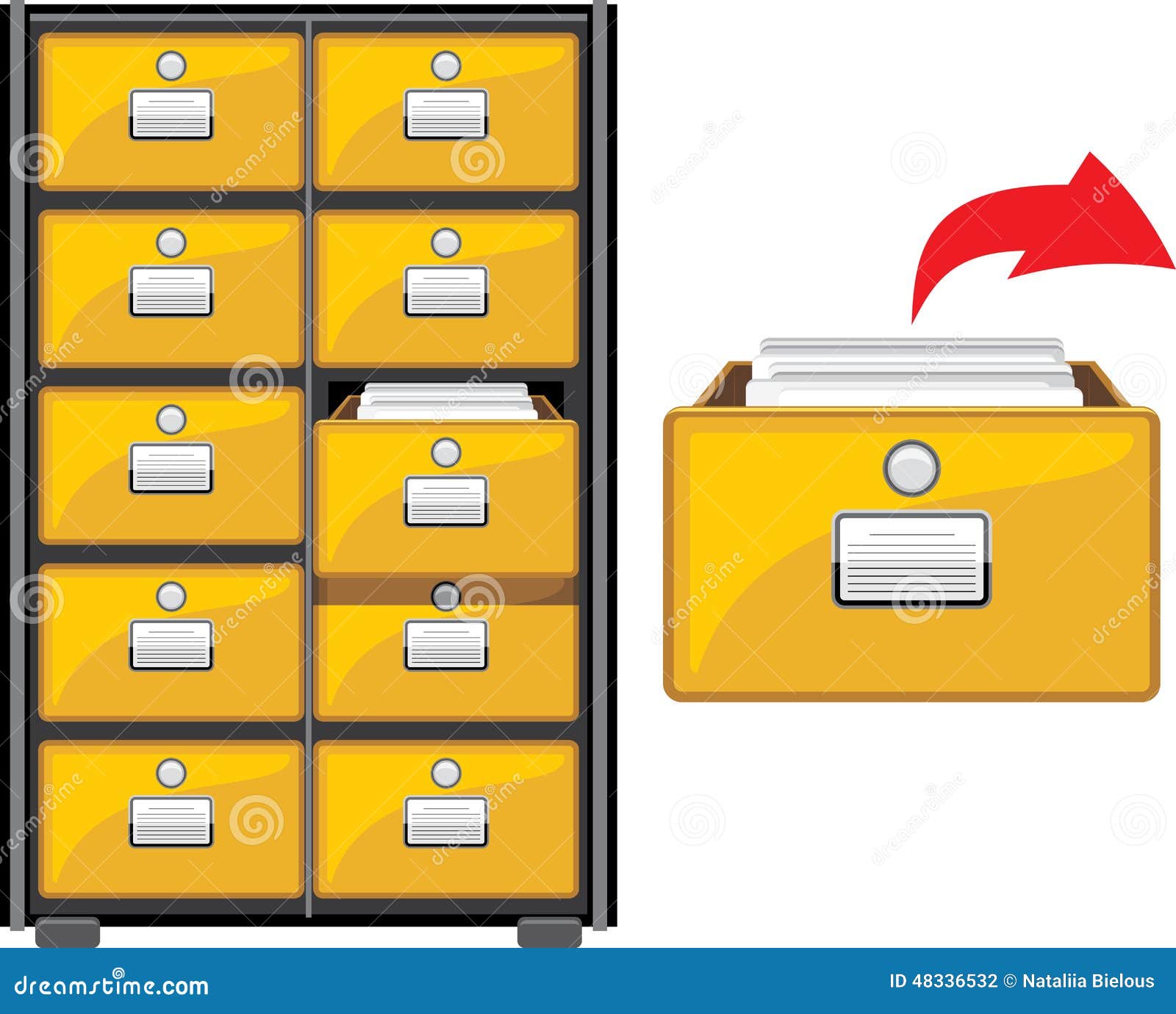 Archive Cabinet Empty Outline Icon. Signs And Symbols Can Be Used For ...