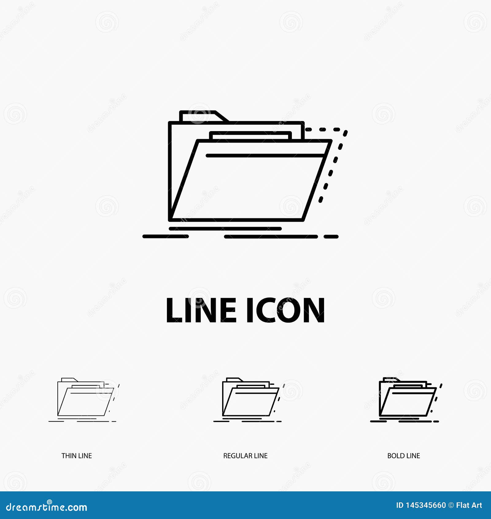 Archive, Catalog, Directory, Files, Folder Icon in Thin, Regular and ...