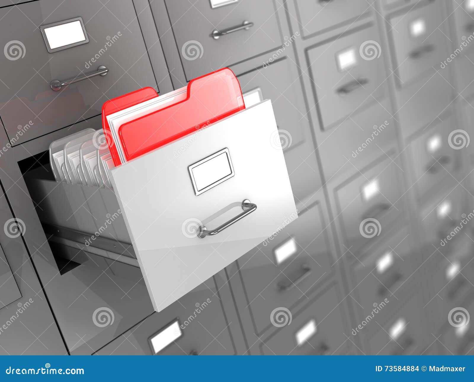 An Archive Room With Labeled Boxes, Signifying The Organization And ...