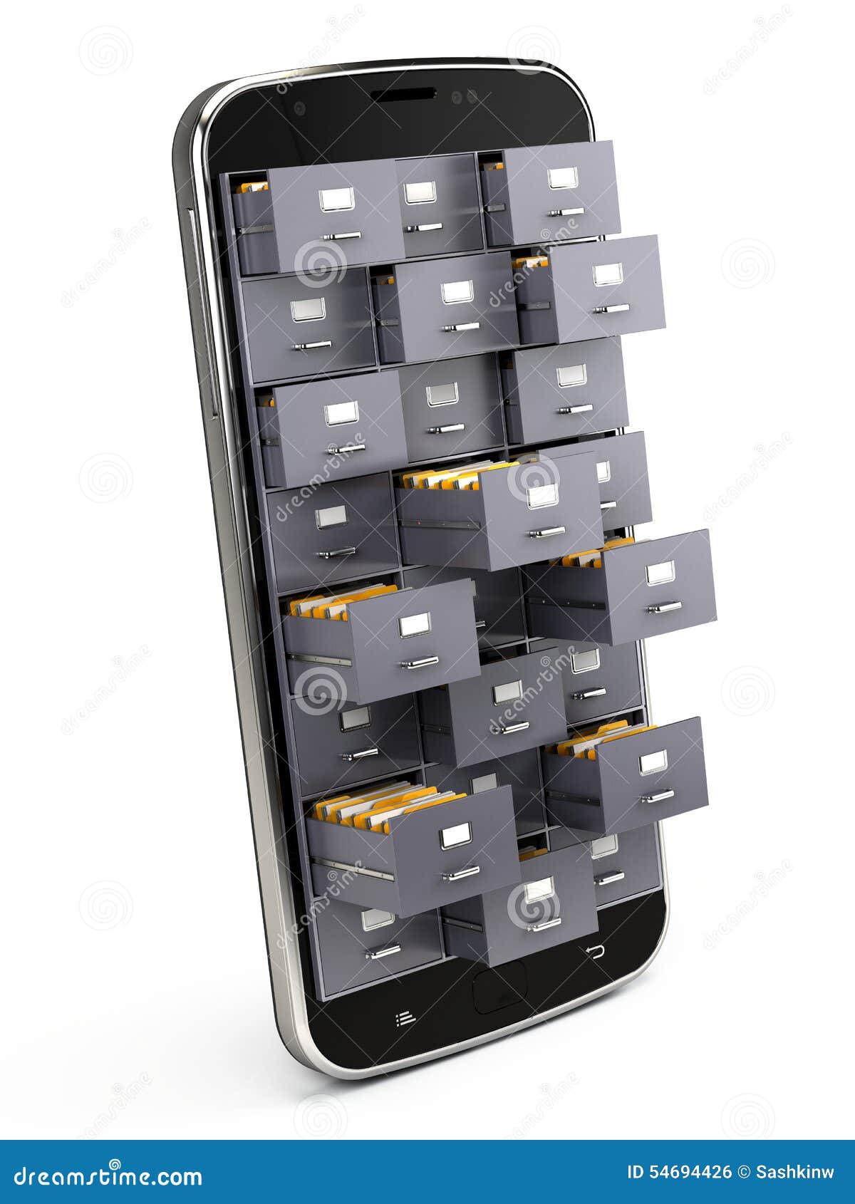 Archive Database Concept Stock Illustration Illustration Of File