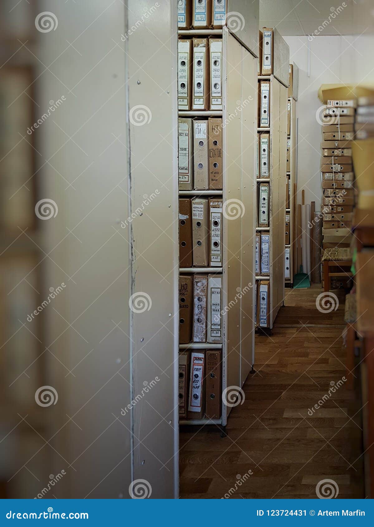 Archive of documents stock image. Image of folders, enterprise - 123724431