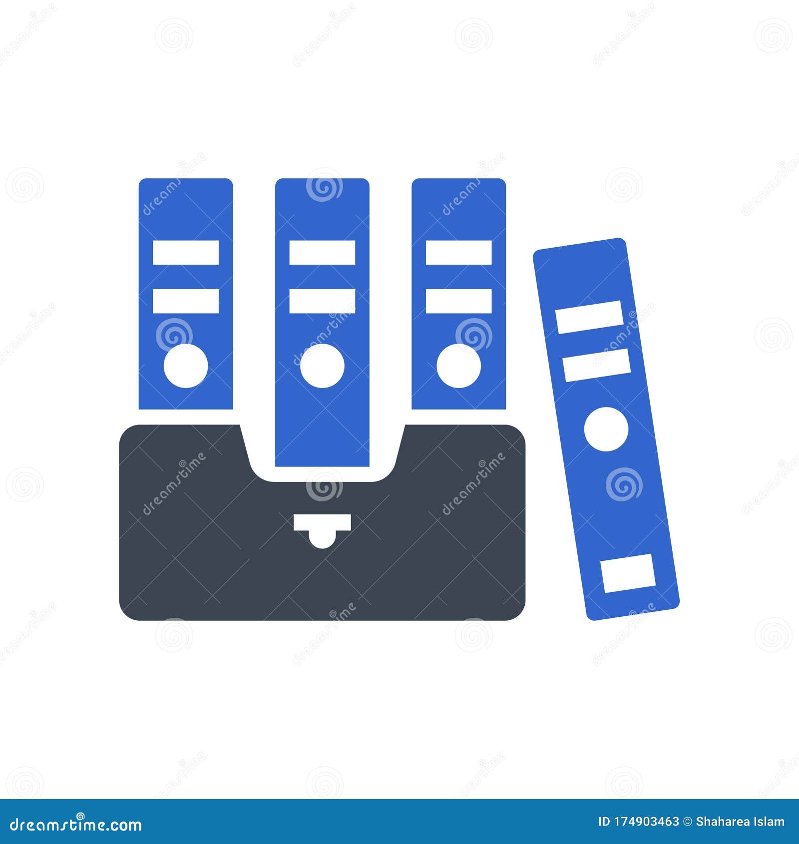 Archive, documents icon stock vector. Illustration of symbol - 174903463