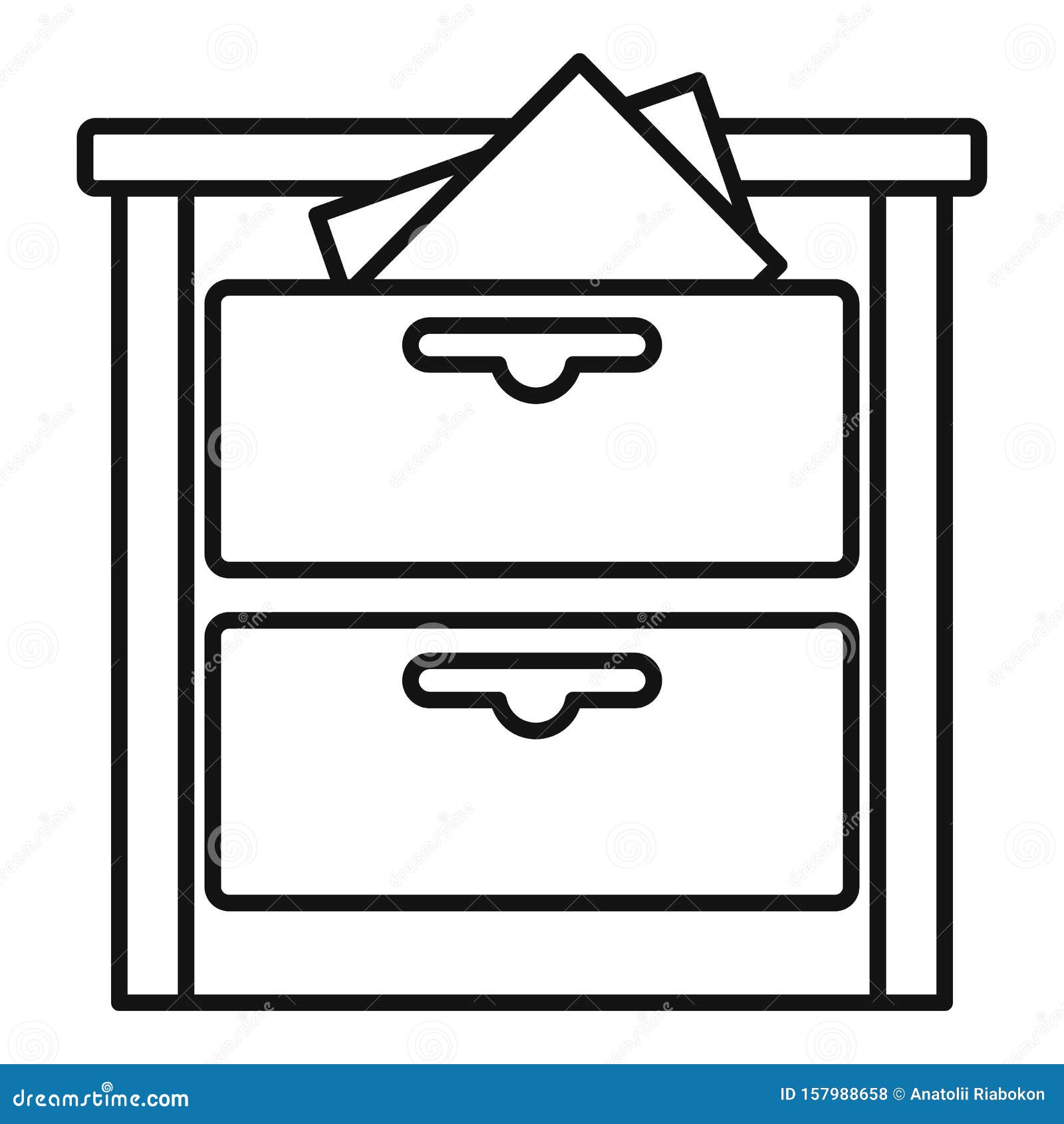 Archive Drawer Icon, Outline Style Stock Vector - Illustration of ... Archive Drawer Icon, Outline Style Stock Vector - Illustration of ...