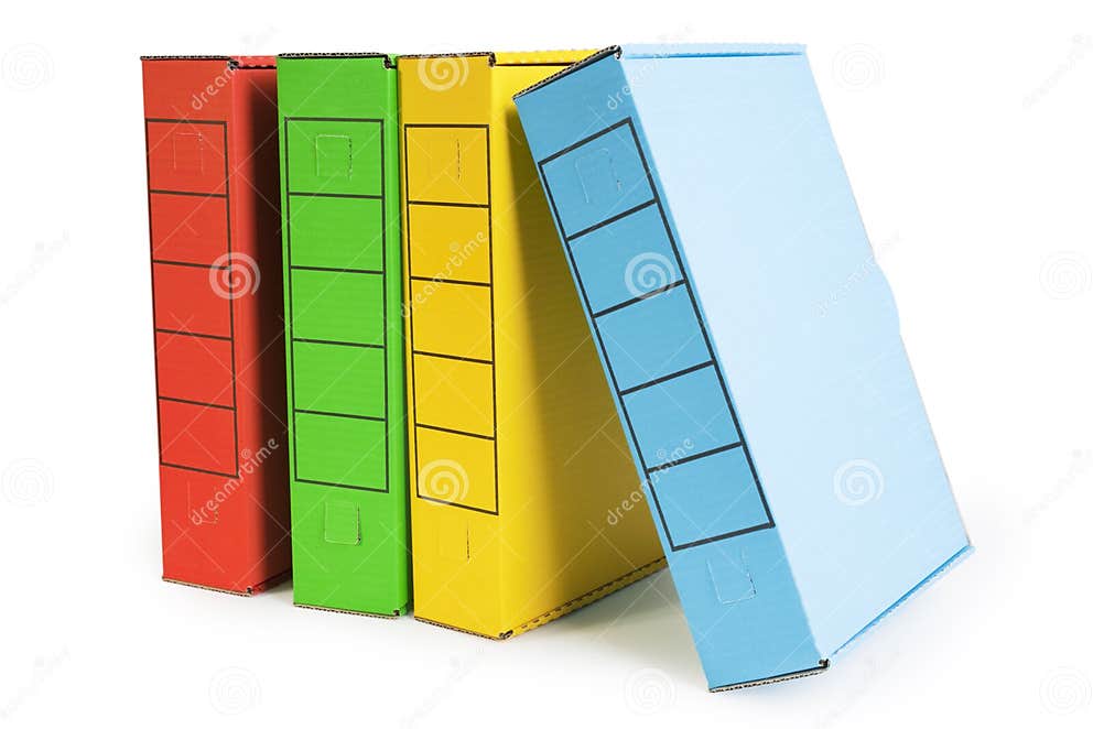 Archive File Boxes stock image. Image of file, isolation - 27291613
