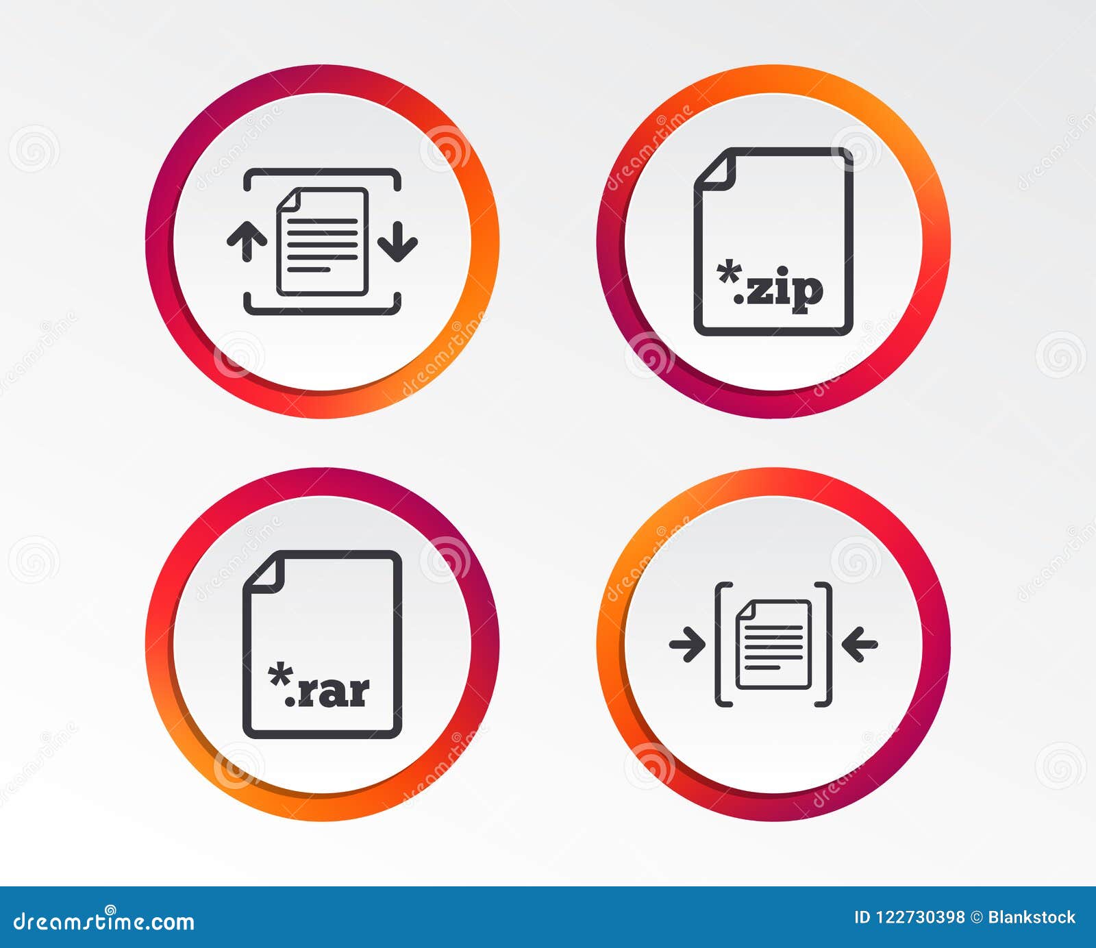 Archive File, Compressed Zipped Document. Stock Vector - Illustration ... Archive File, Compressed Zipped Document. Stock Vector - Illustration ...