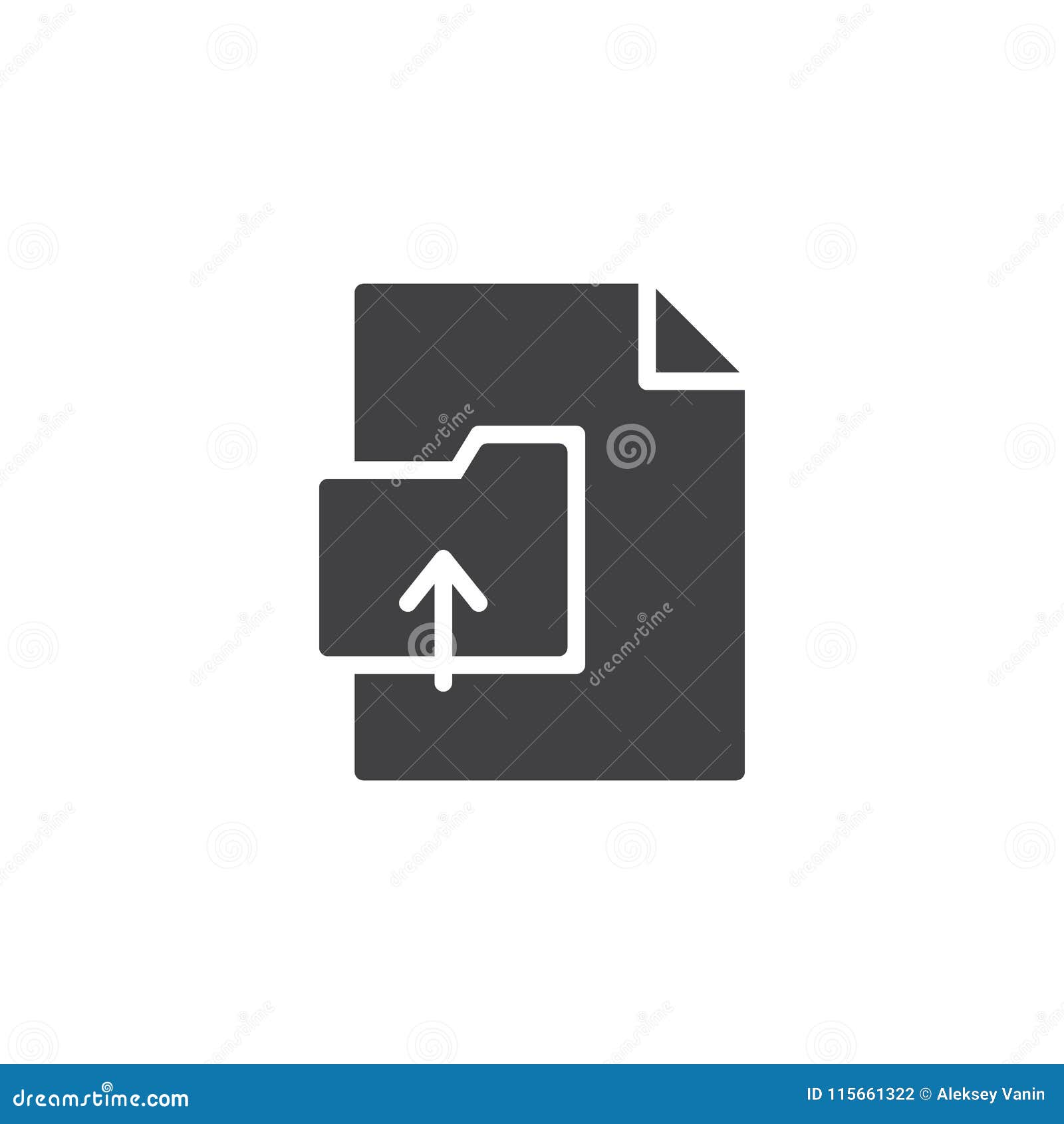 Archive File Document Vector Icon Stock Vector - Illustration of single ...