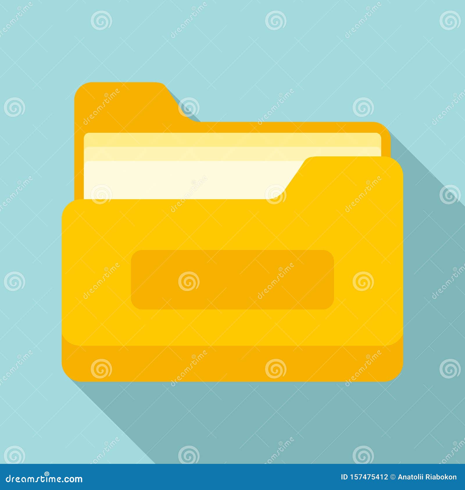 Archive File Folder Icon, Flat Style Stock Vector - Illustration of ... Archive File Folder Icon, Flat Style Stock Vector - Illustration of ...