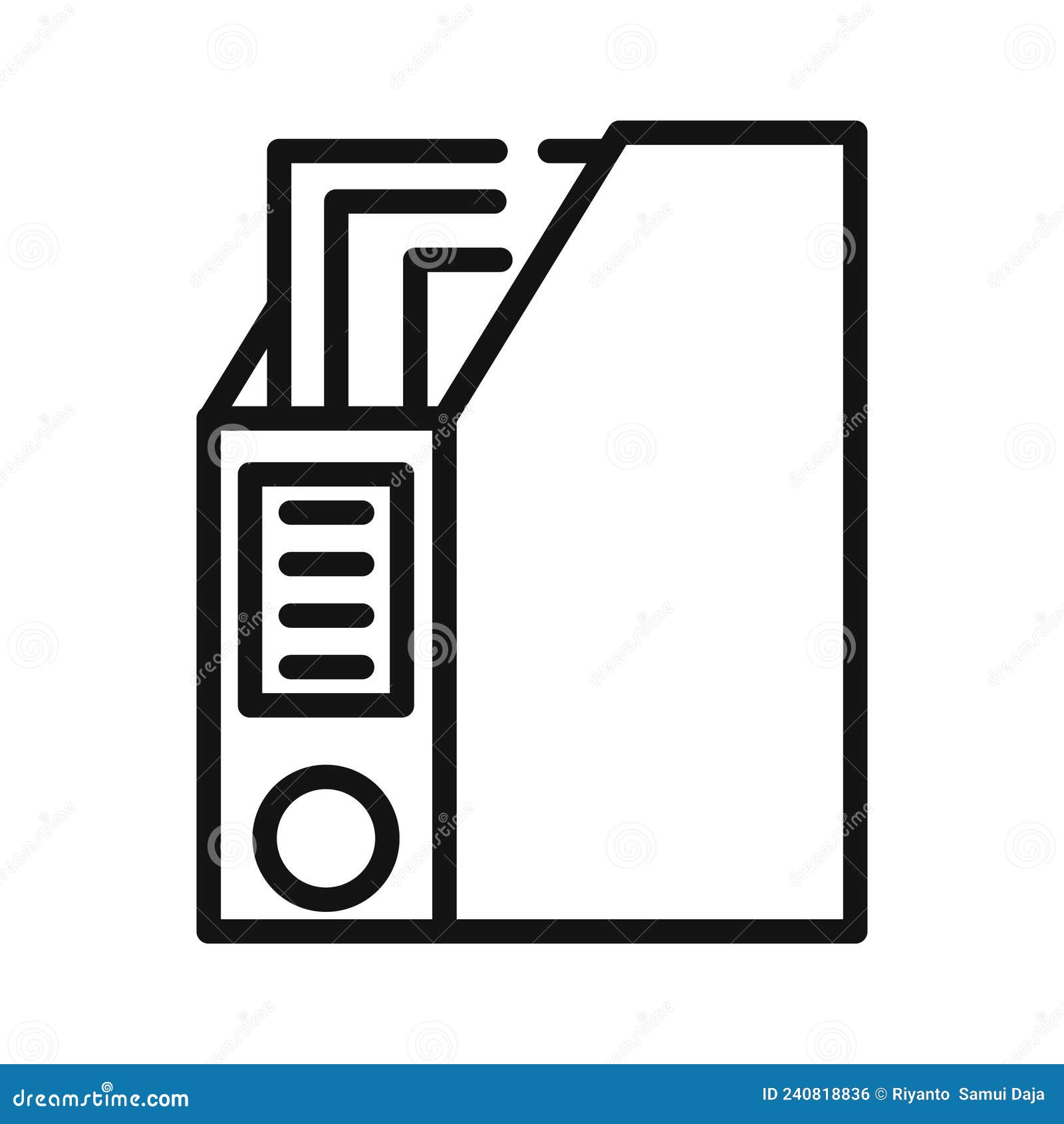 Archive File Icon Color Illustration Design Stock Vector - Illustration ...