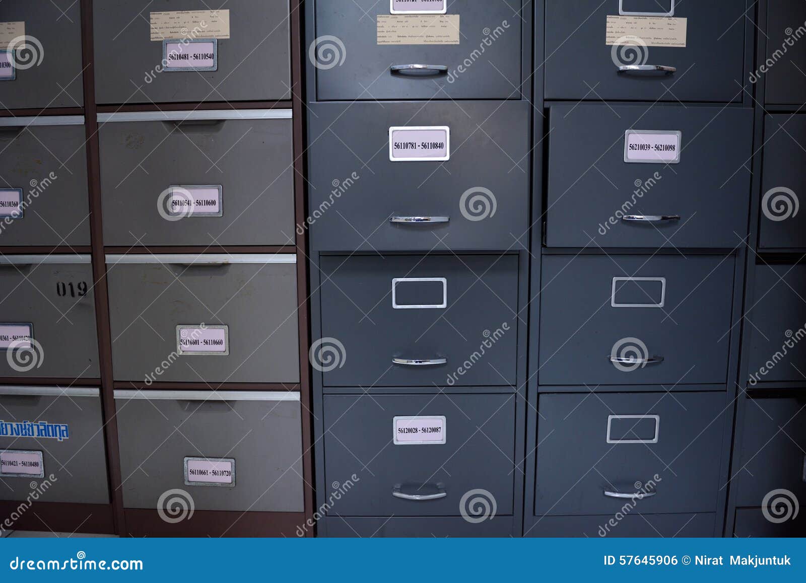 Archive files stock photo. Image of drawer, catalog, file - 57645906