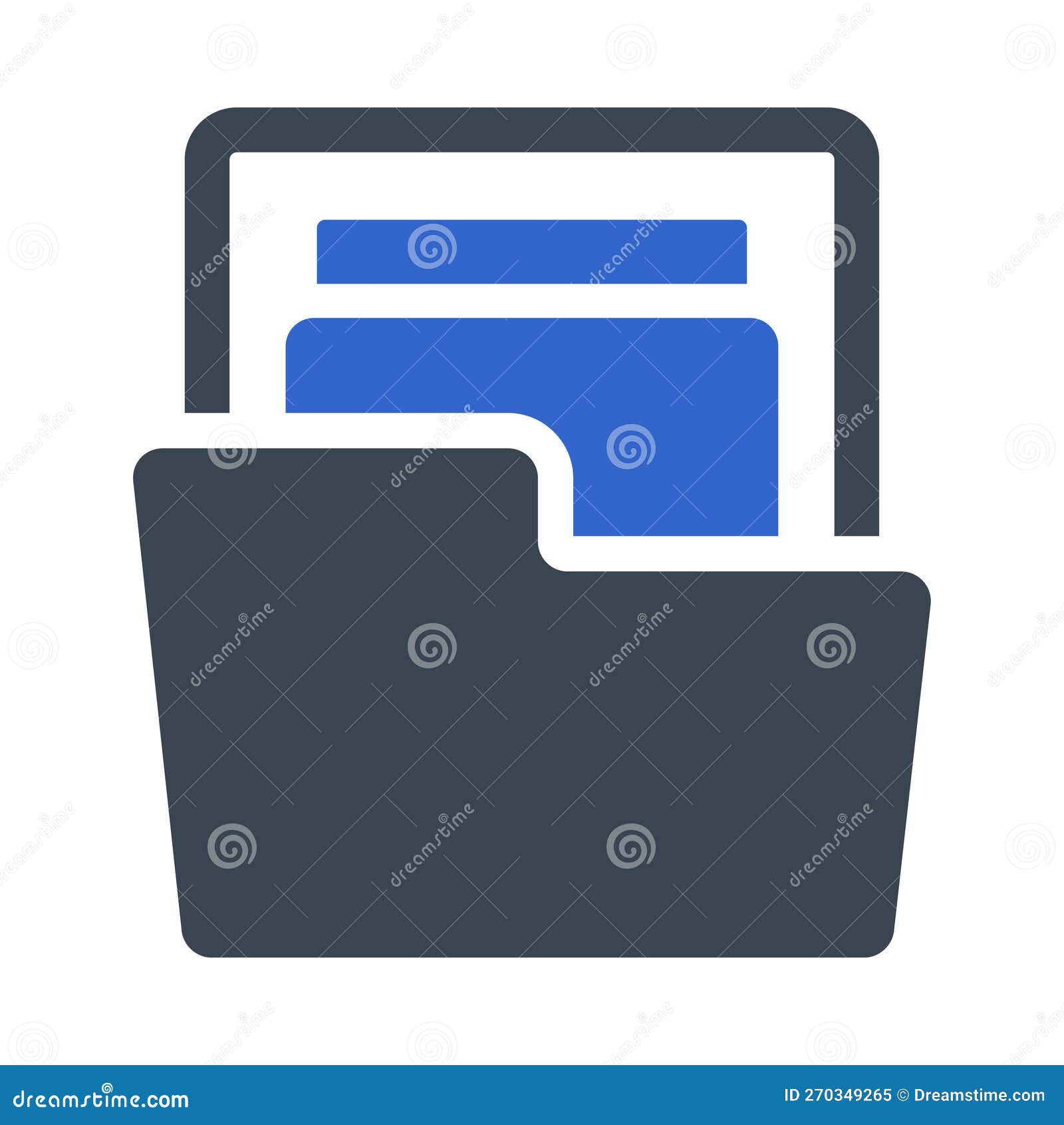 Archive Folder icon stock vector. Illustration of data - 270349265