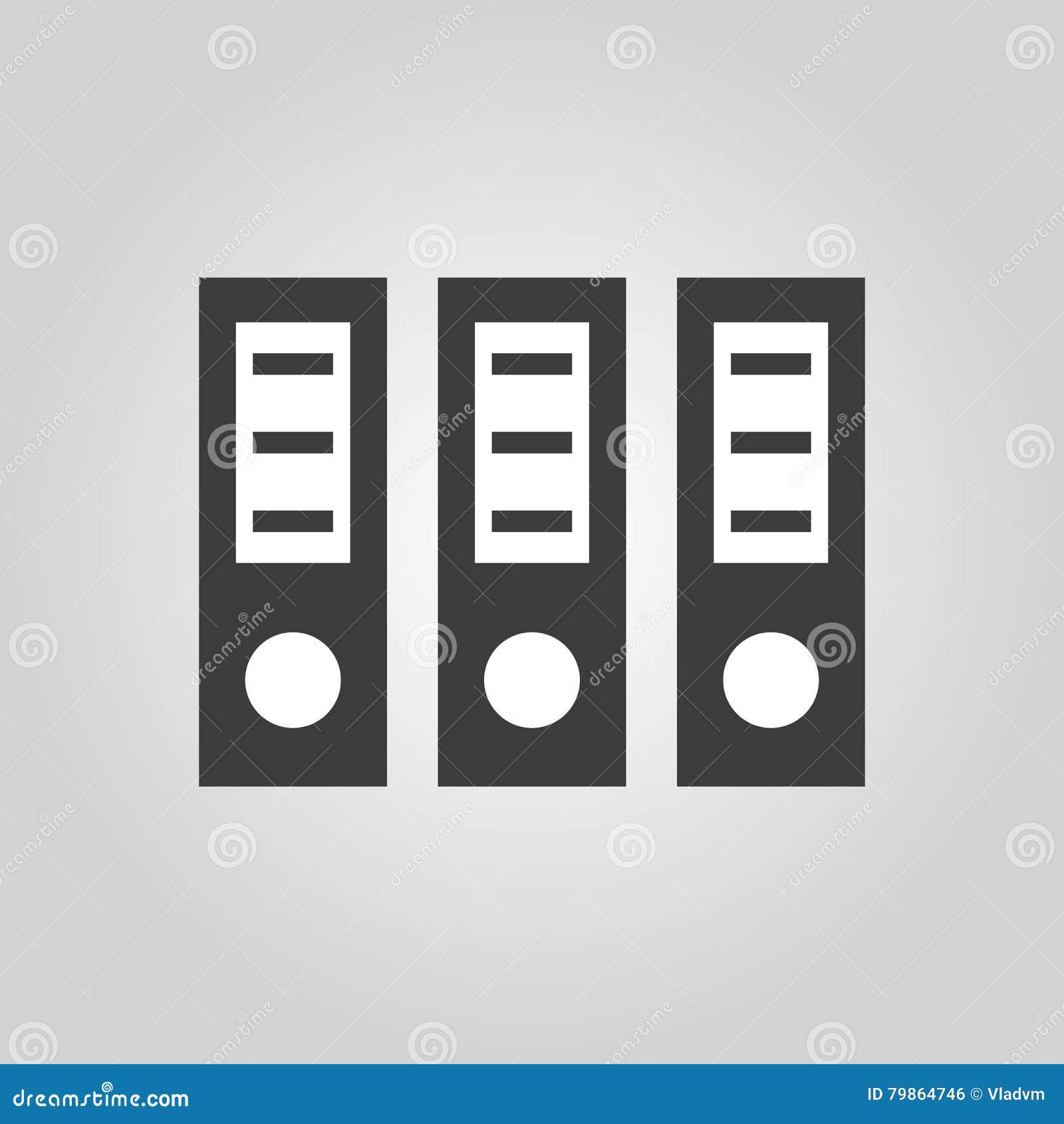 The Archive Folder Icon. Document and Data, Portfolio, Office Symbol ...