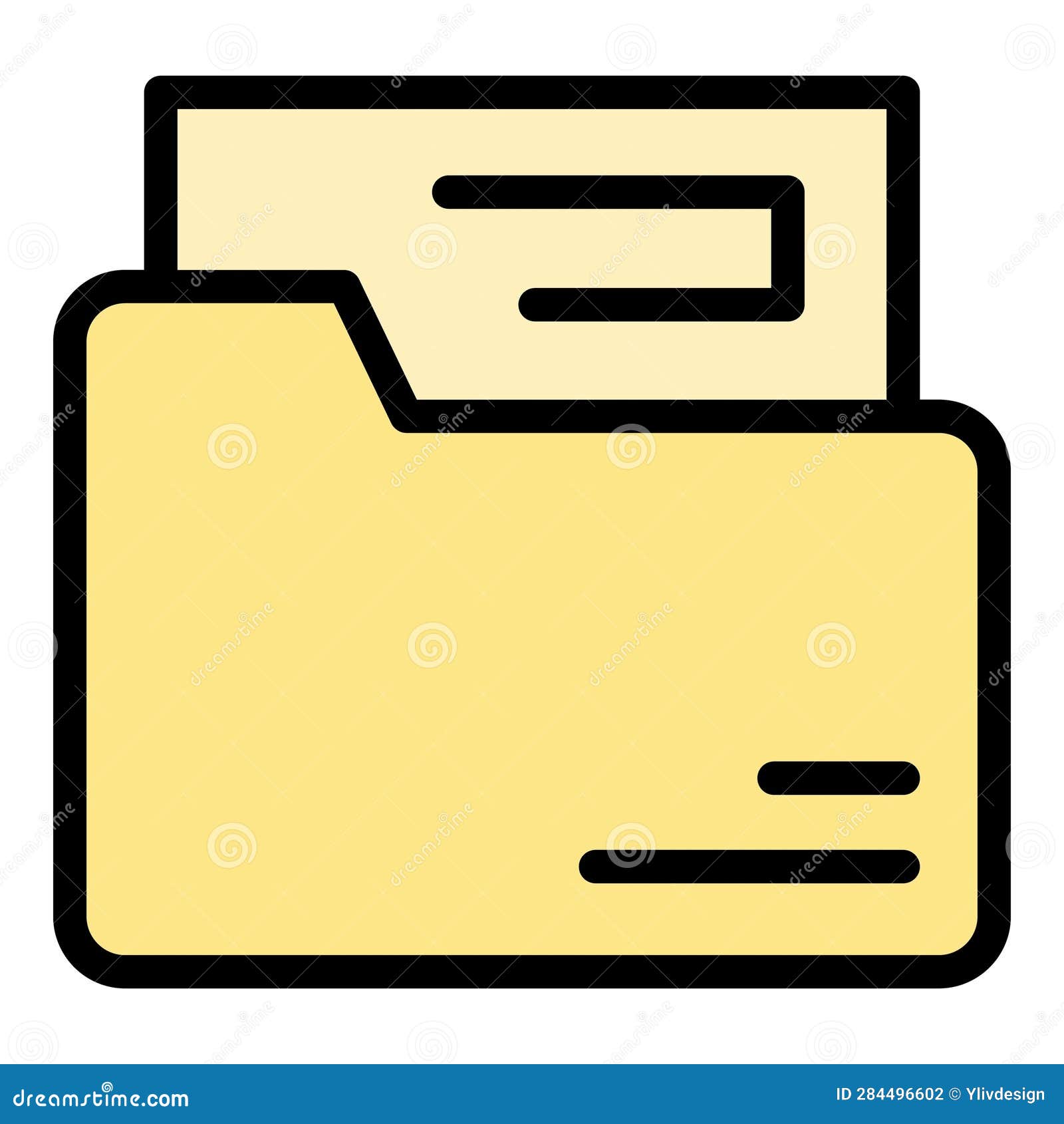 Archive Folder Icon Vector Flat Stock Vector - Illustration of form ...