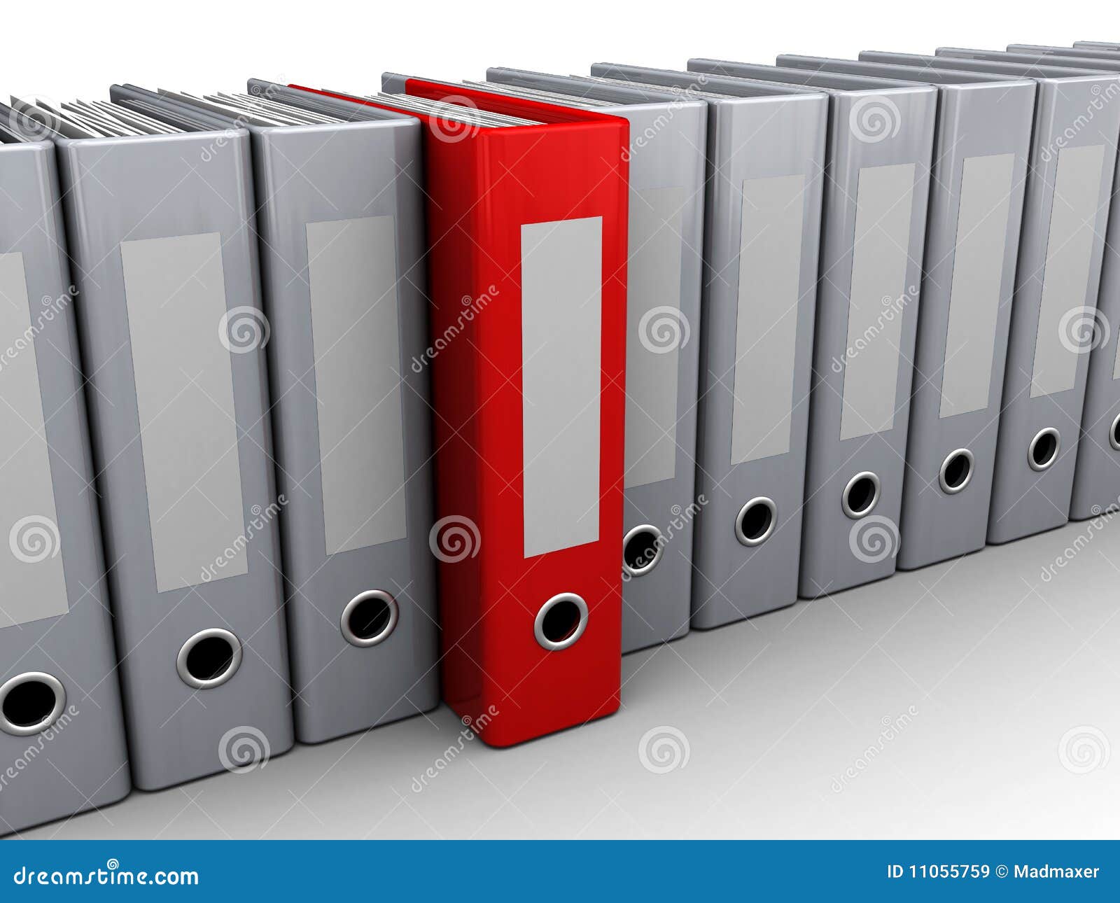Archive folders stock illustration. Illustration of choose - 11055759