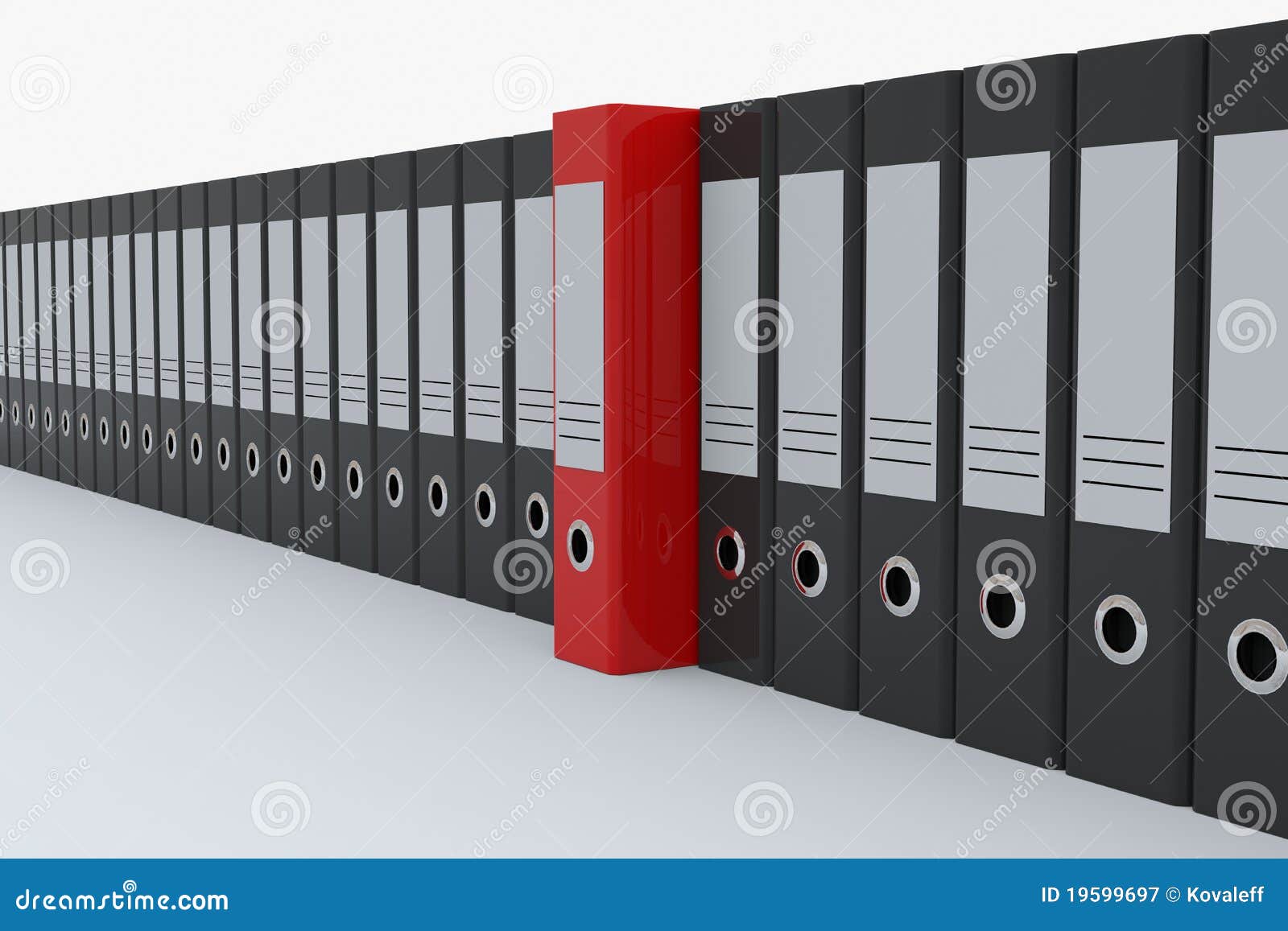 Archive folders. stock illustration. Illustration of report - 19599697