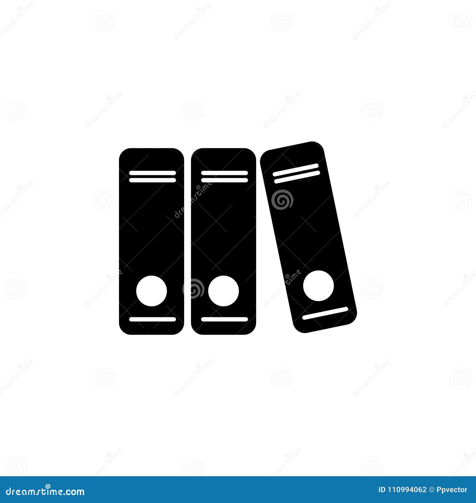 Archive Folders Vector Icon Symbol Stock Vector - Illustration of ...