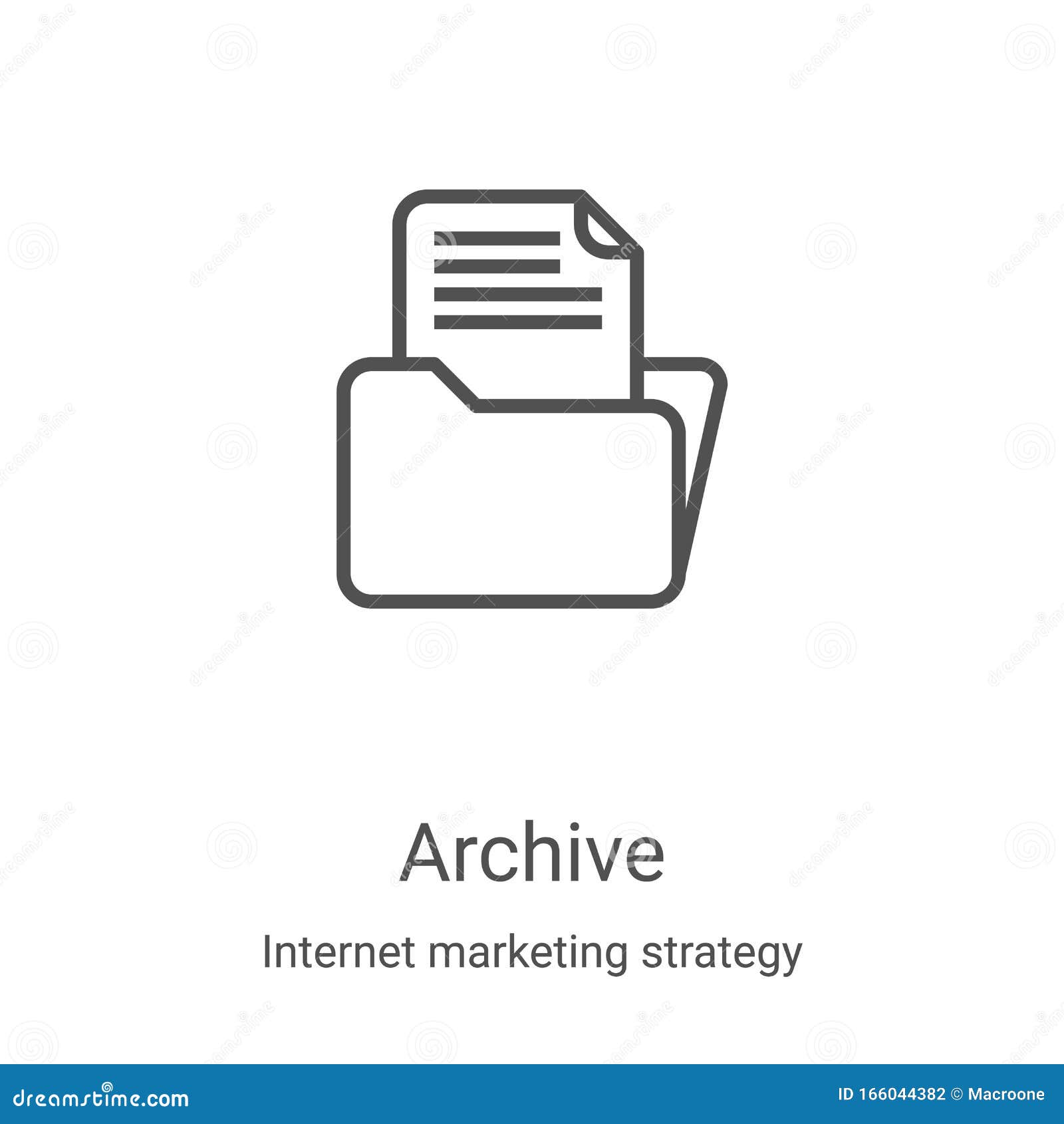 Archive Icon Vector from Internet Marketing Strategy Collection. Thin ...