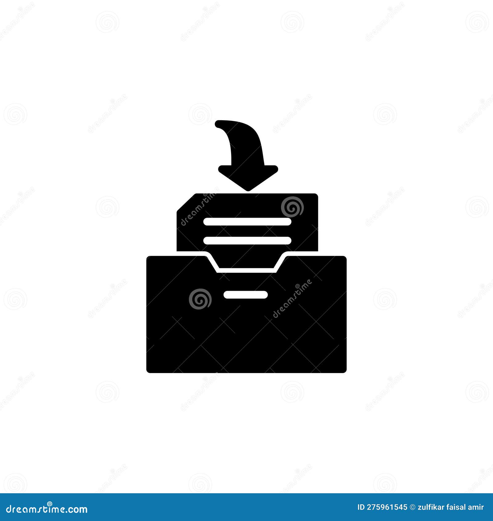 Archive Icon . Archive Storage Icon Vector. Folders Icon Stock Vector ...