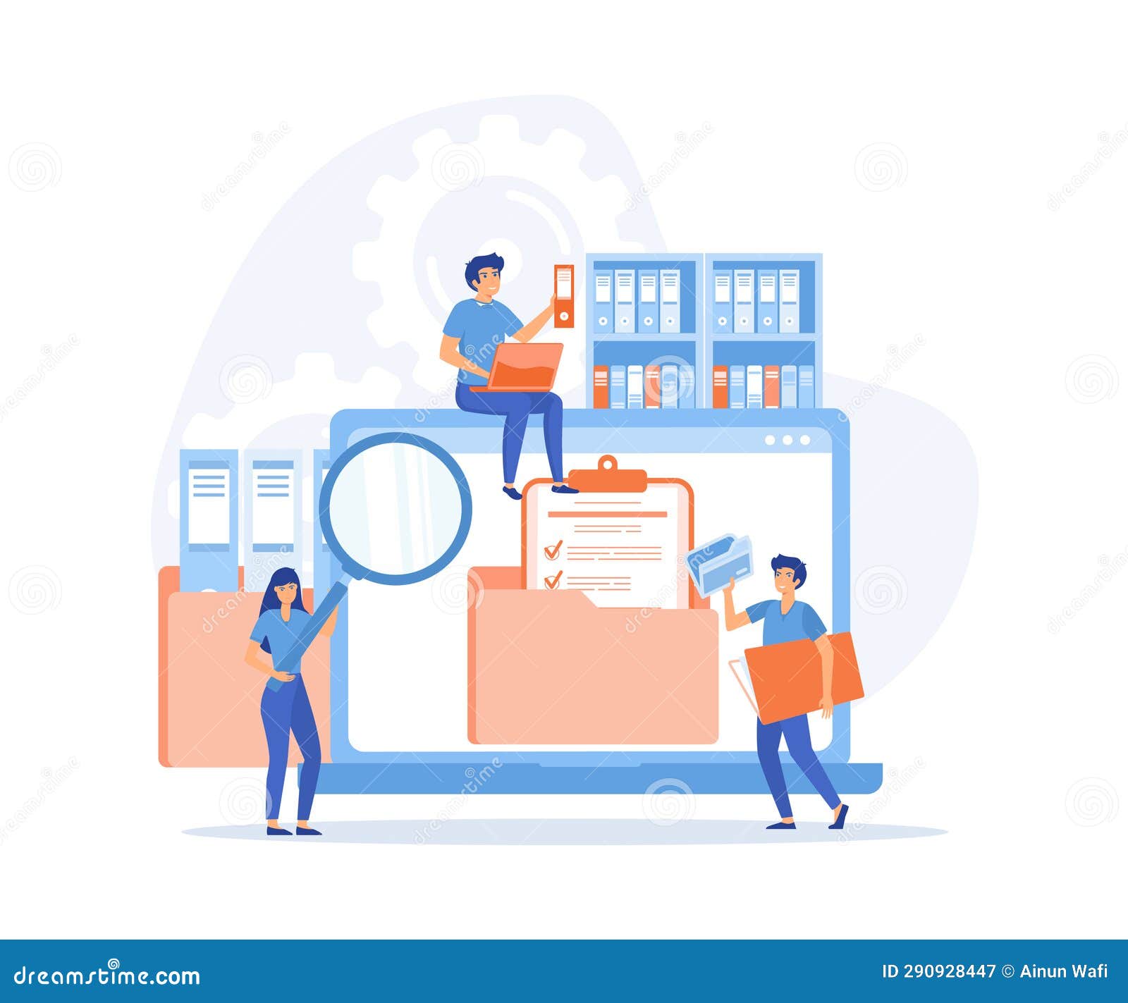 Document Archives and Electronic Database Bookkeeping Stock ...