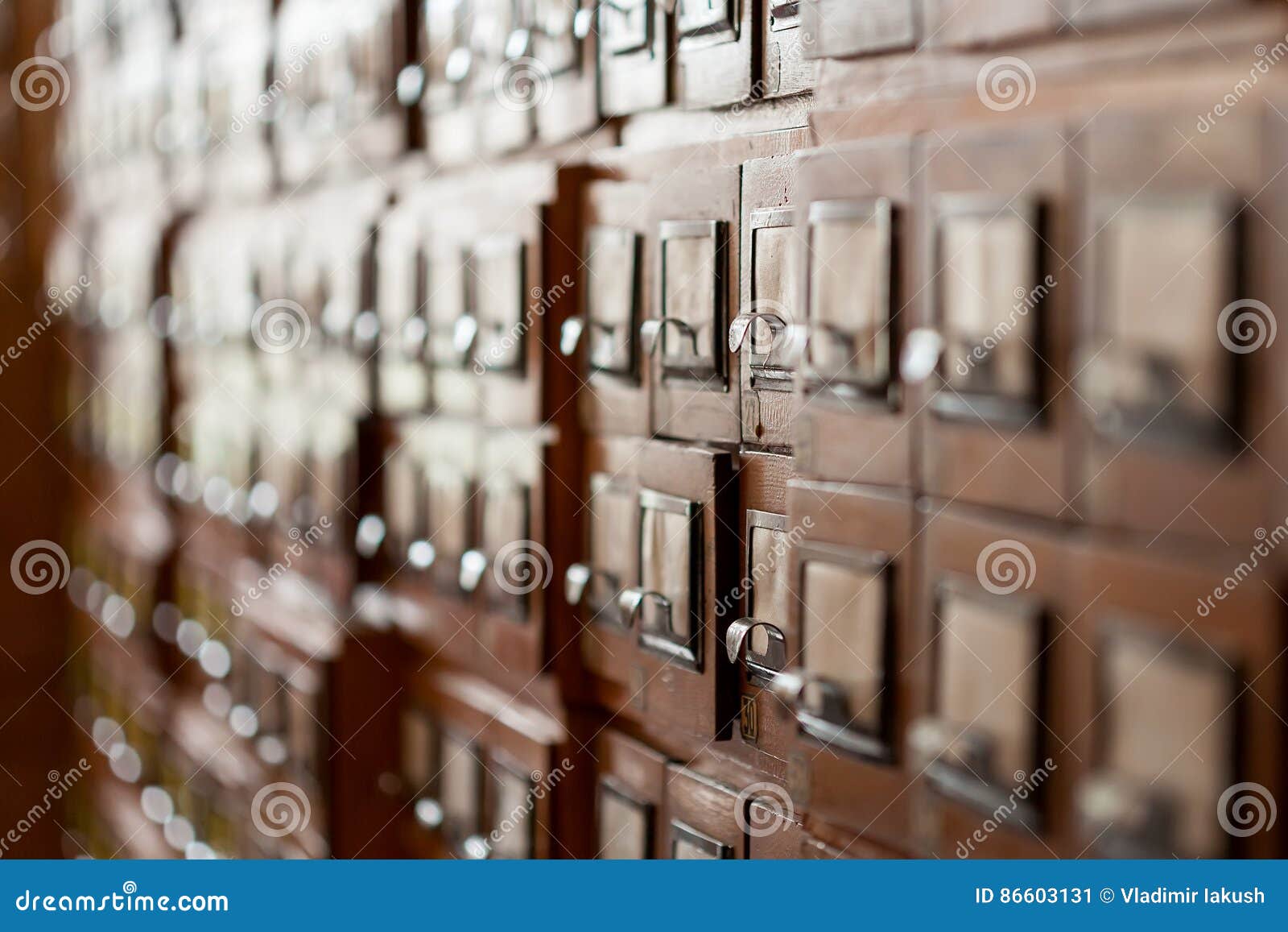 Archive Lockers in the Library Stock Image - Image of knowledge, number ...