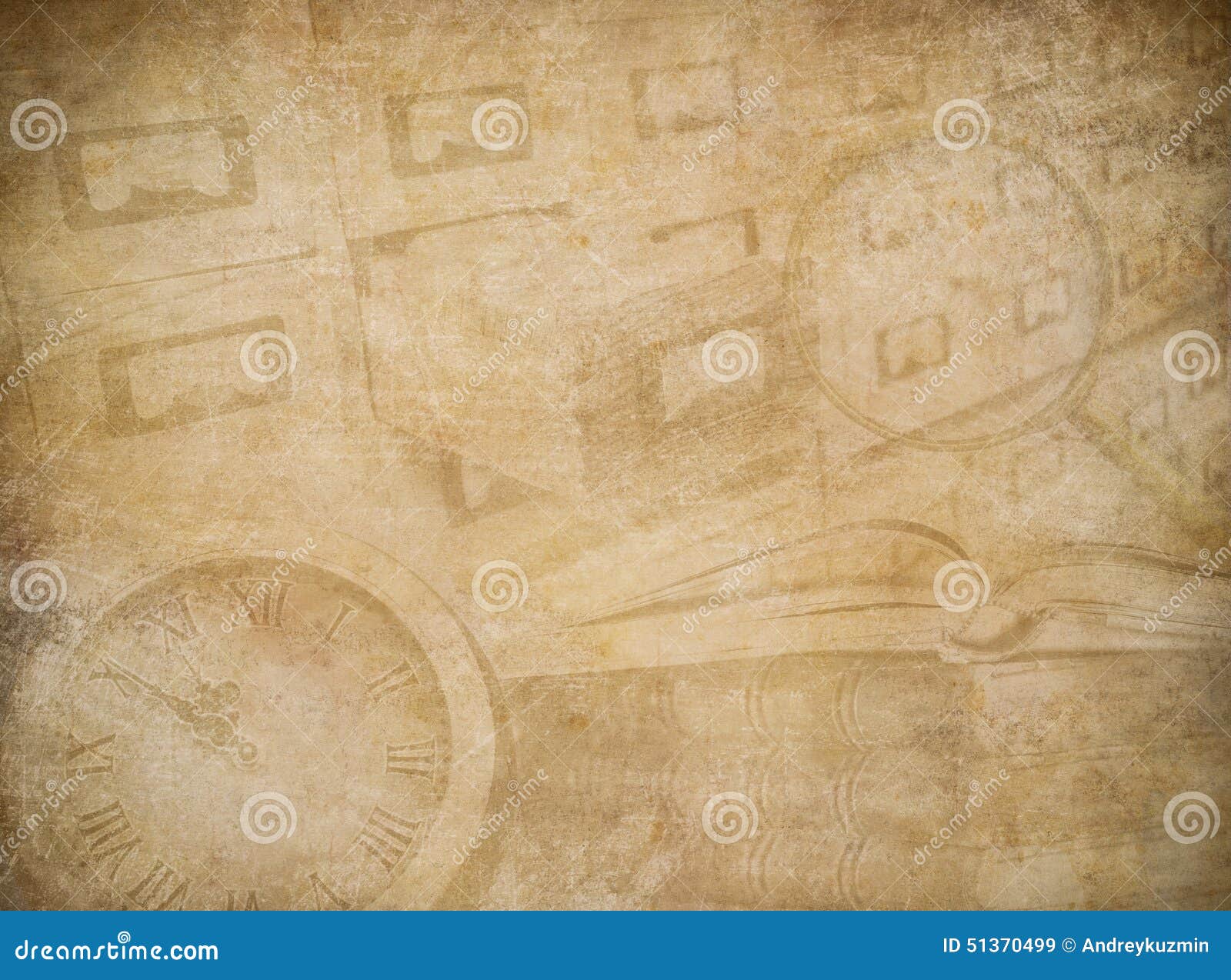Archive or Museum Worn Paper Background Stock Illustration ...