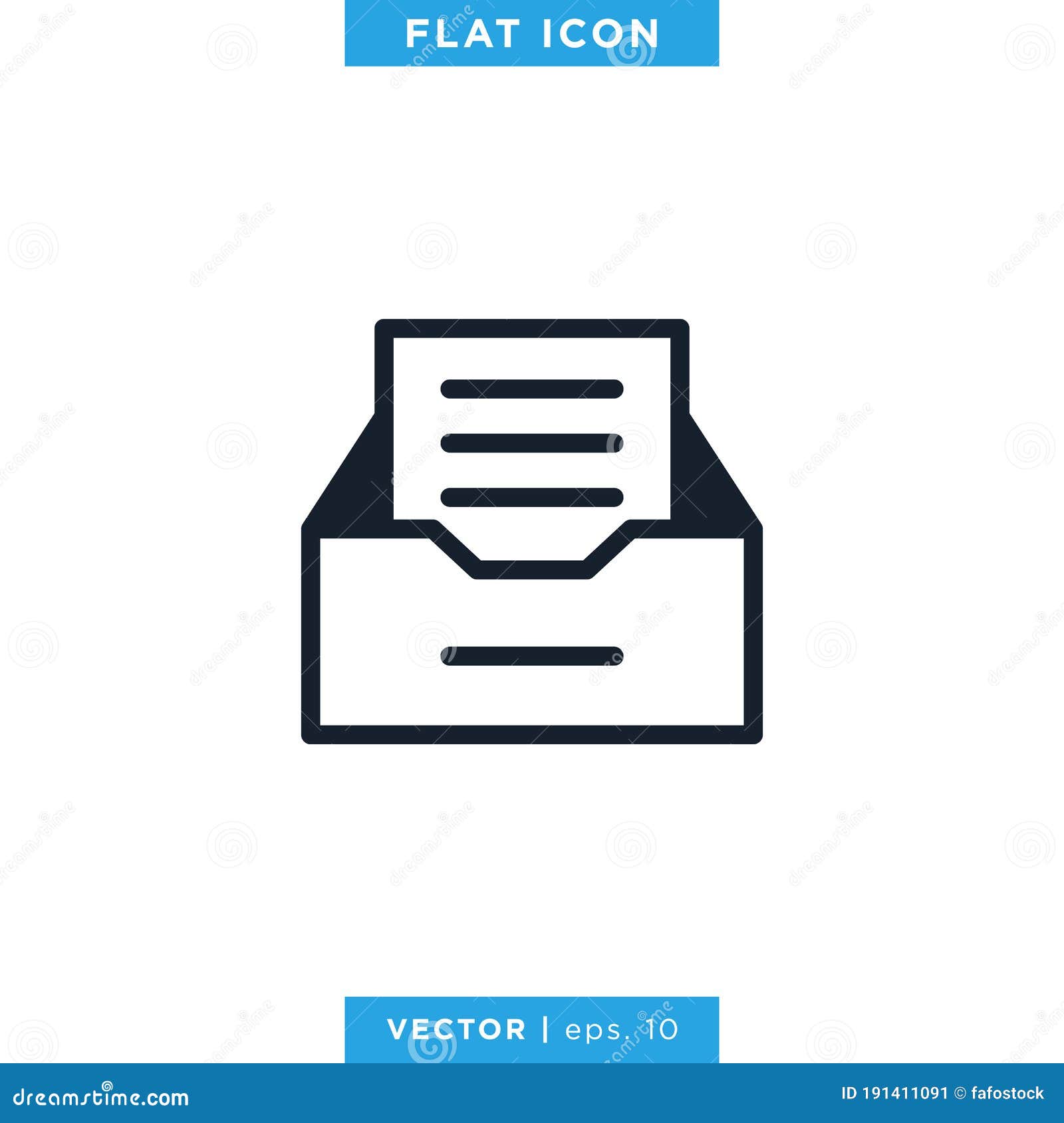 Archive Storage Icon Vector Design Template. Stock Vector ...