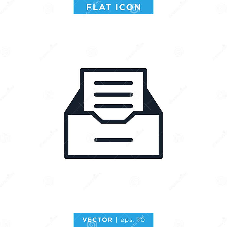 Archive Storage Icon Vector Design Template. Stock Vector ...