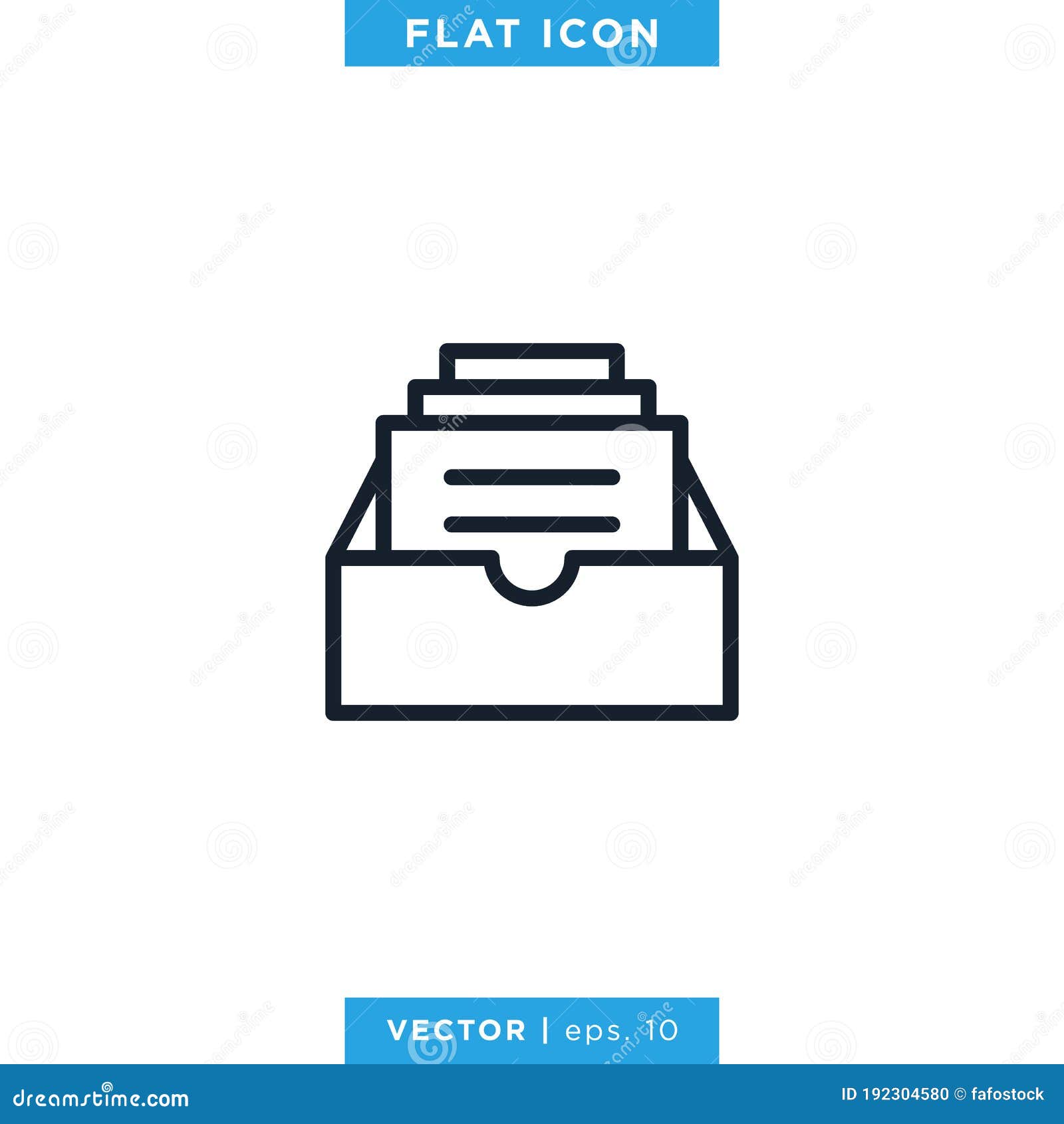 Archive Storage Icon Vector Design Template. Stock Vector ...