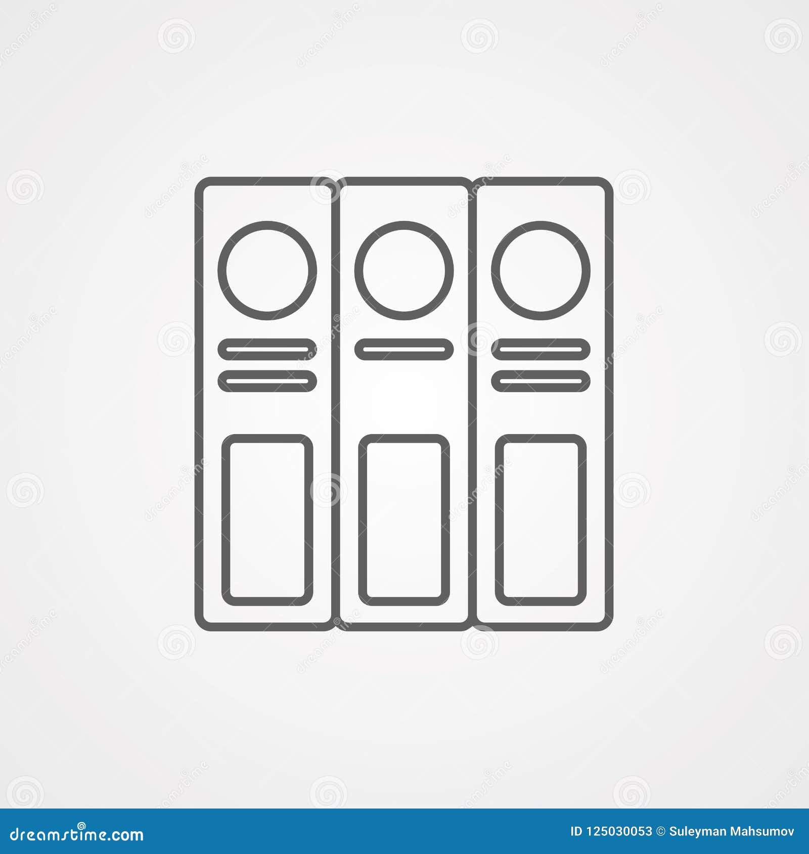 Archive Vector Icon Sign Symbol Stock Vector - Illustration of imprint ...