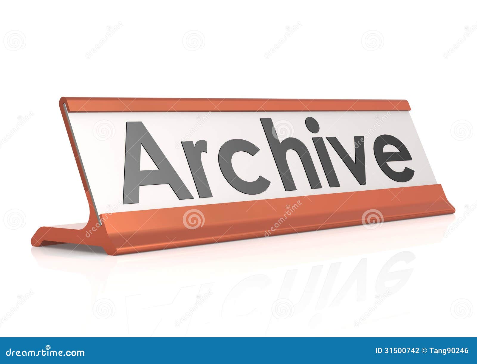 Archive table tag stock illustration. Illustration of security - 31500742