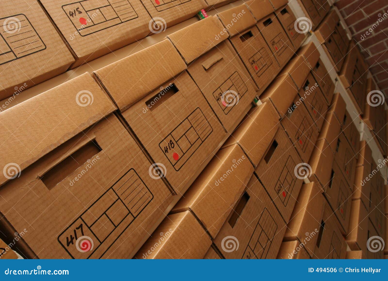 Archives Boxes Company Records Room Arkivfoto - Bild av last, fartyg ...