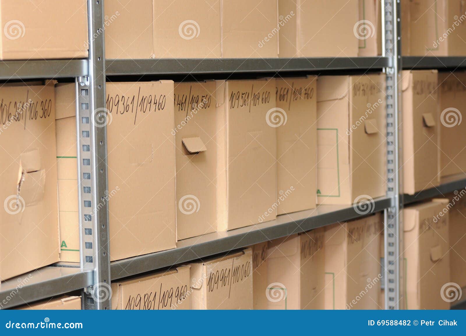Archiving stock photo. Image of shelves, business, shelf - 69588482
