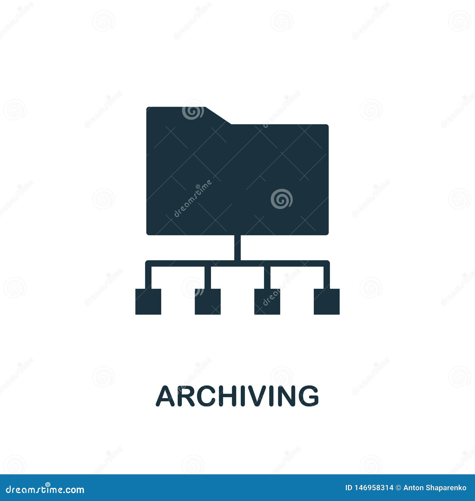 Archiving Icon. Creative Element Design from Icons Collection Stock ...