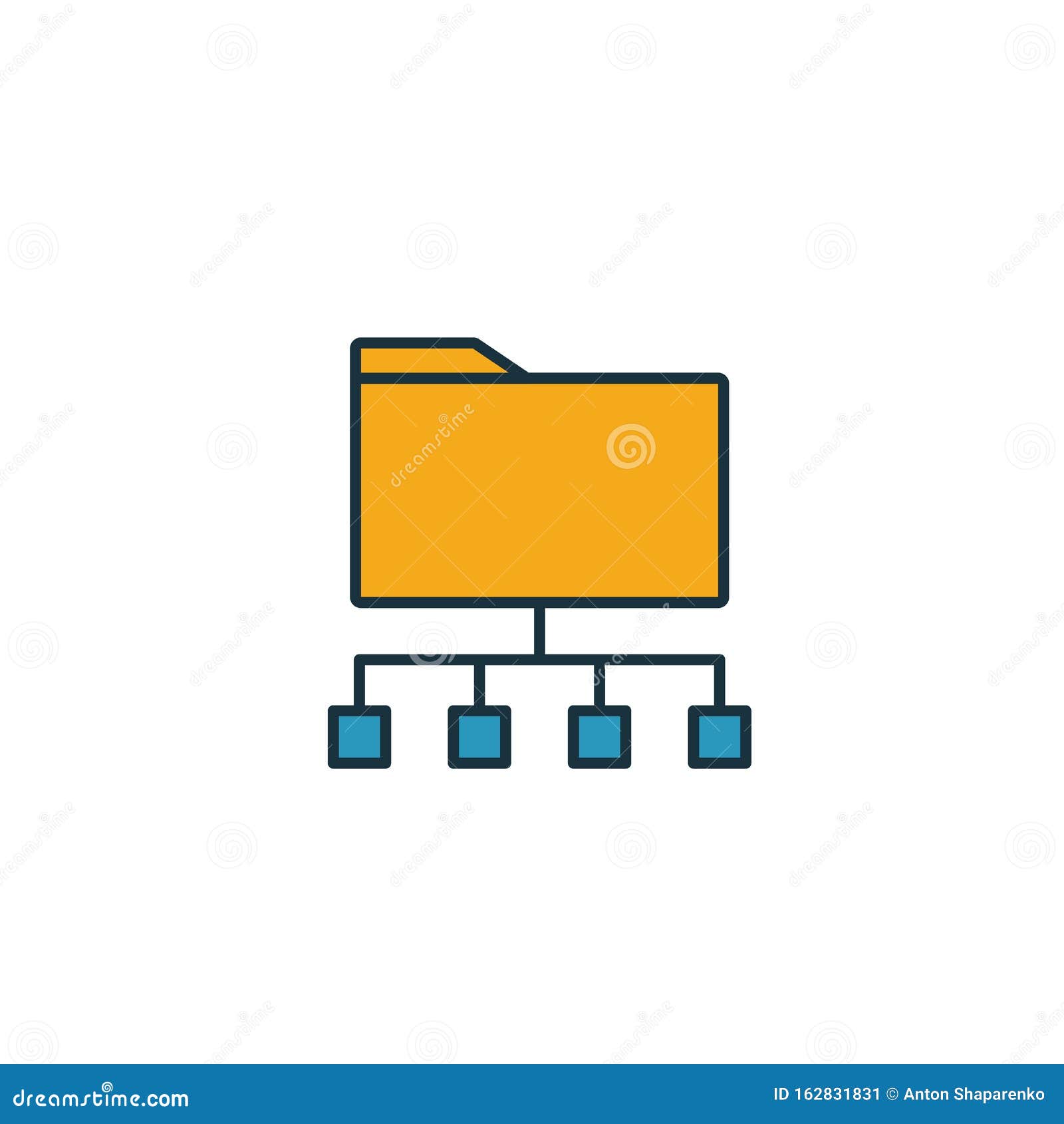 Archiving Icon. Simple Element from Icons Collection Stock Illustration ...