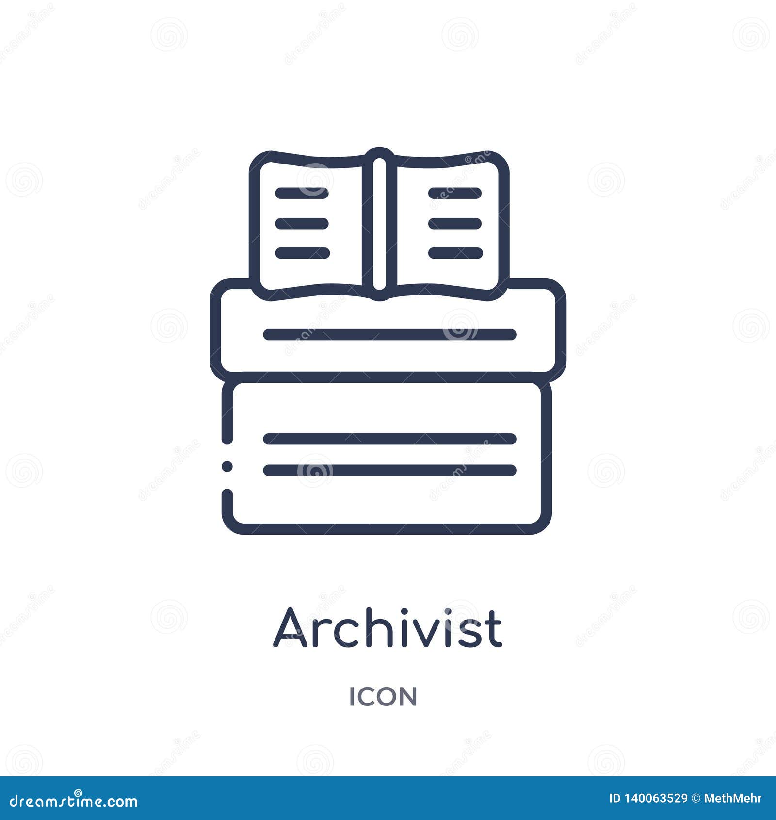 Archivist Icon. Trendy Archivist Logo Concept On White Background From ...