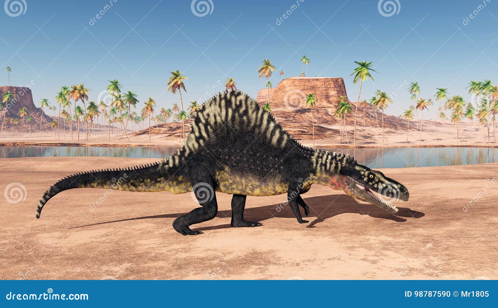 Archosaur Arizonasaurus Royalty-Free Cartoon | CartoonDealer.com #98785247