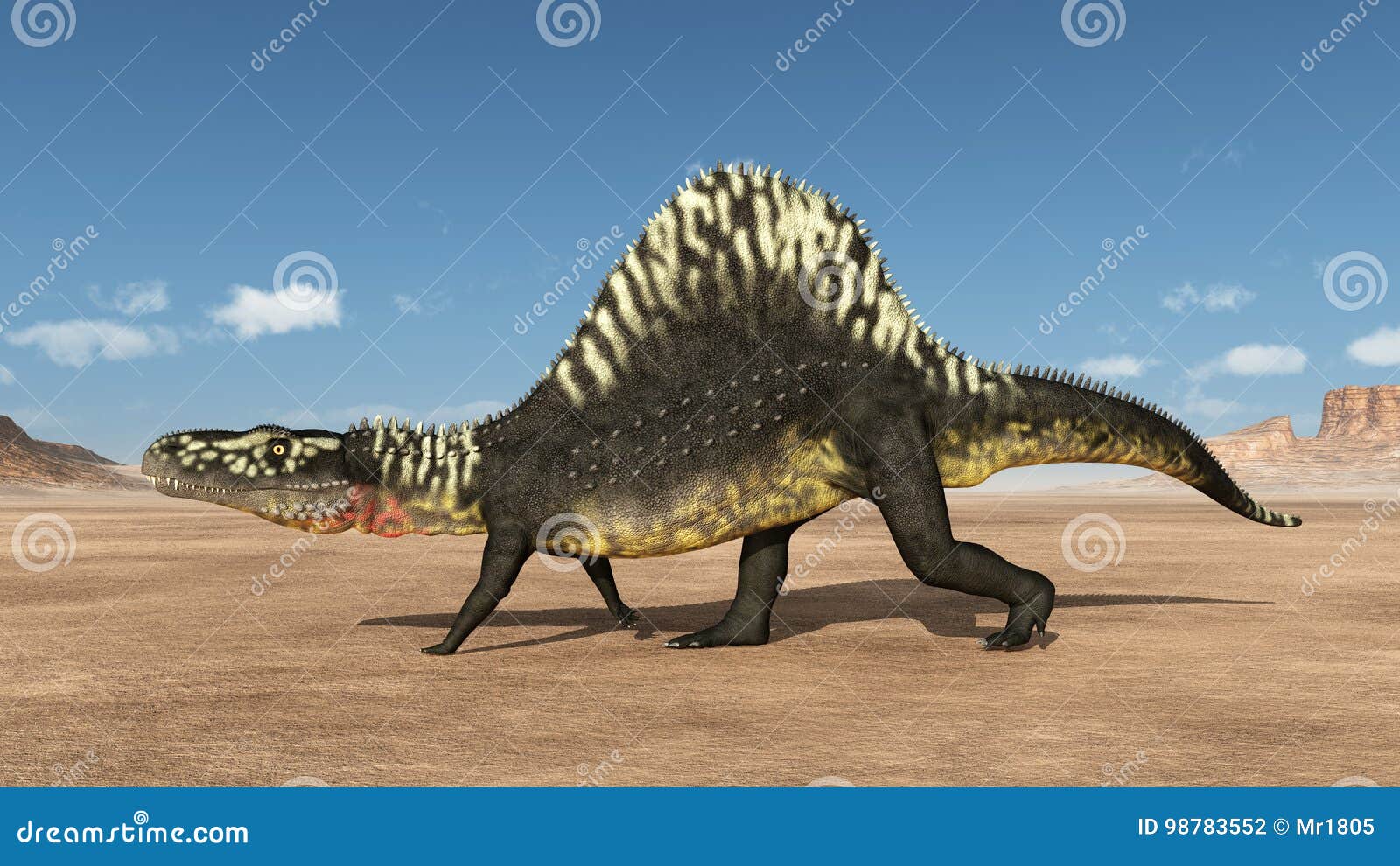 Archosaur Arizonasaurus Royalty-Free Illustration | CartoonDealer.com ...