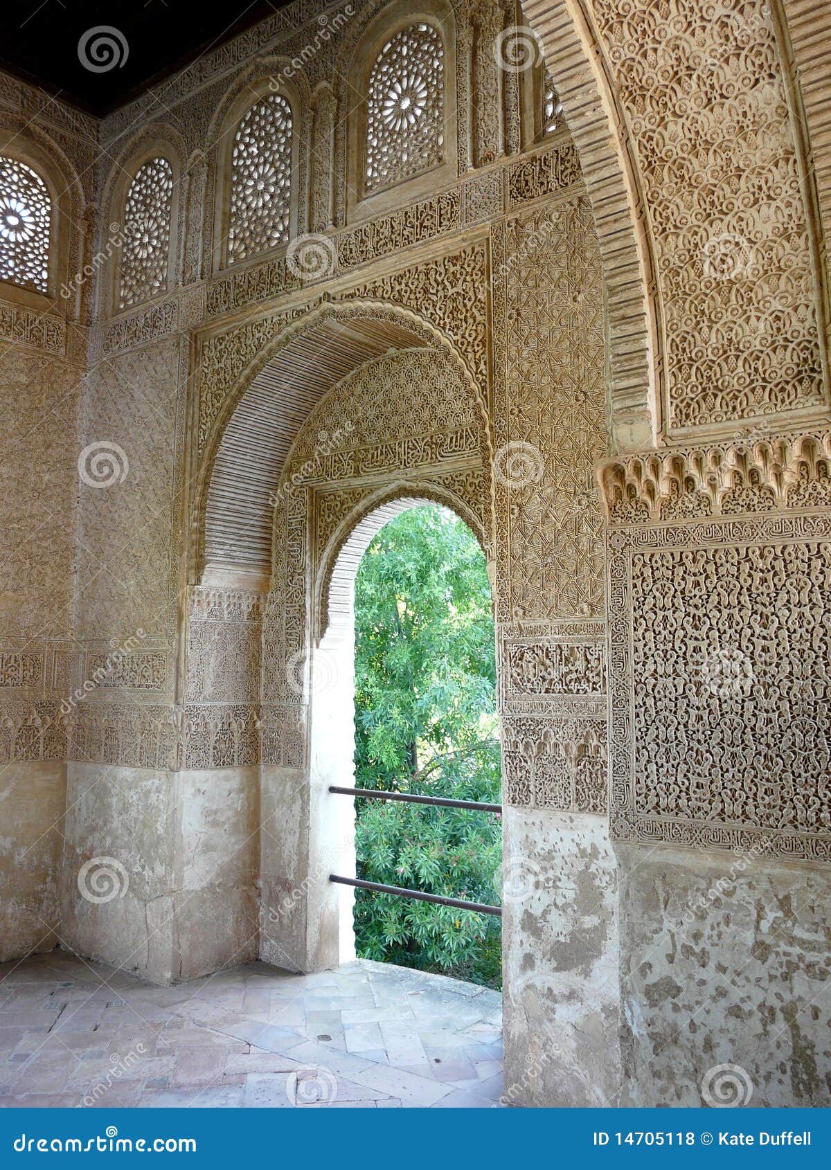 Archway at the Alhambra in Granada, Spain Stock Photo - Image of medina ...
