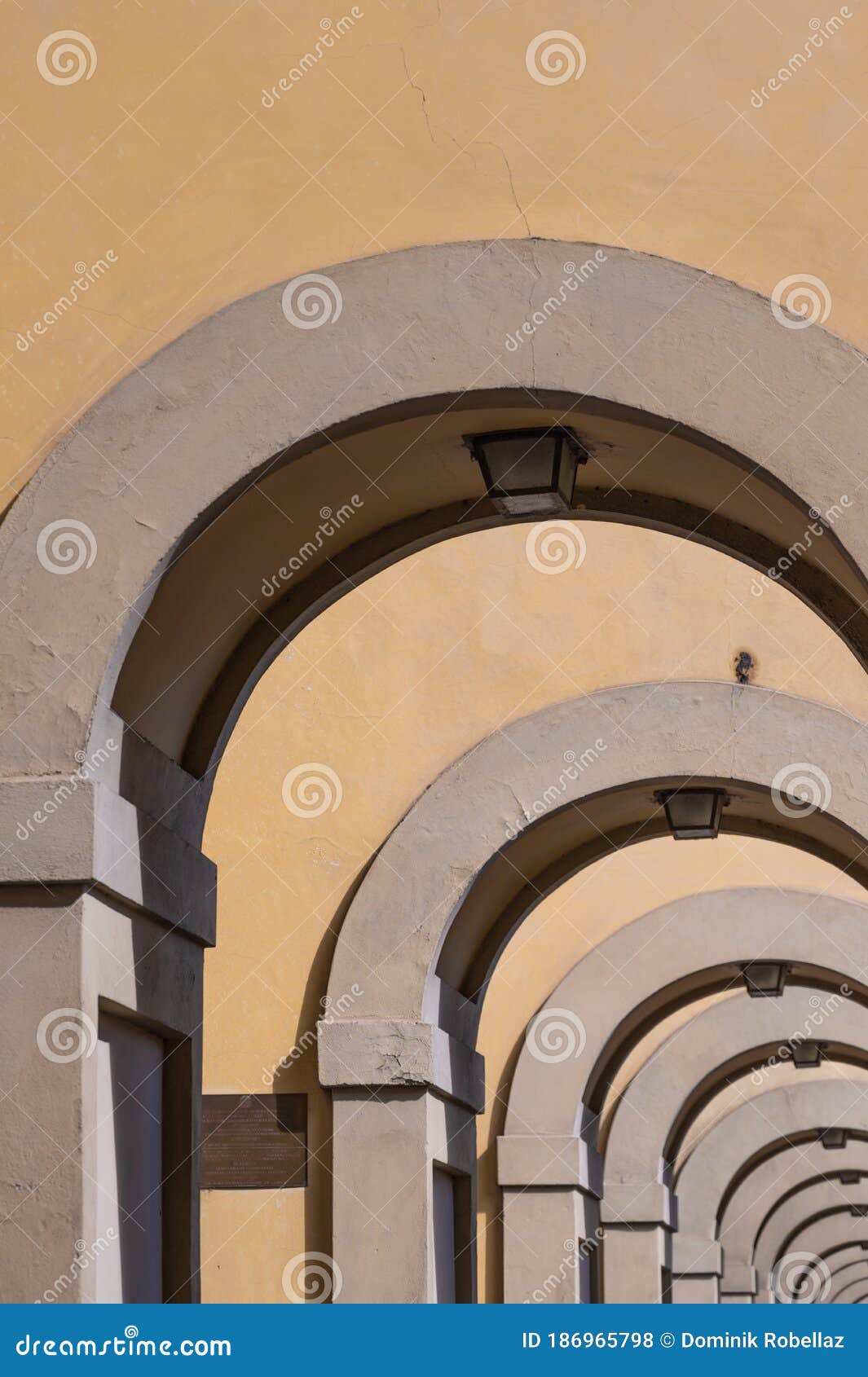 Archway in Florence stock photo. Image of italy, architecture - 186965798
