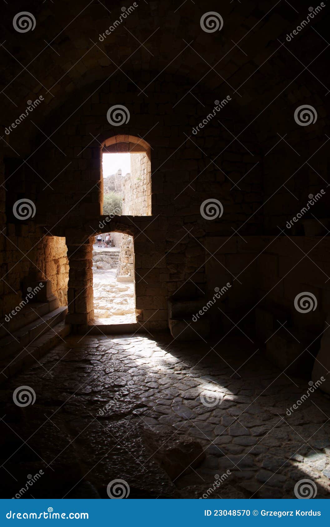 Archway in medieval castel stock photo. Image of antiquity - 23048570
