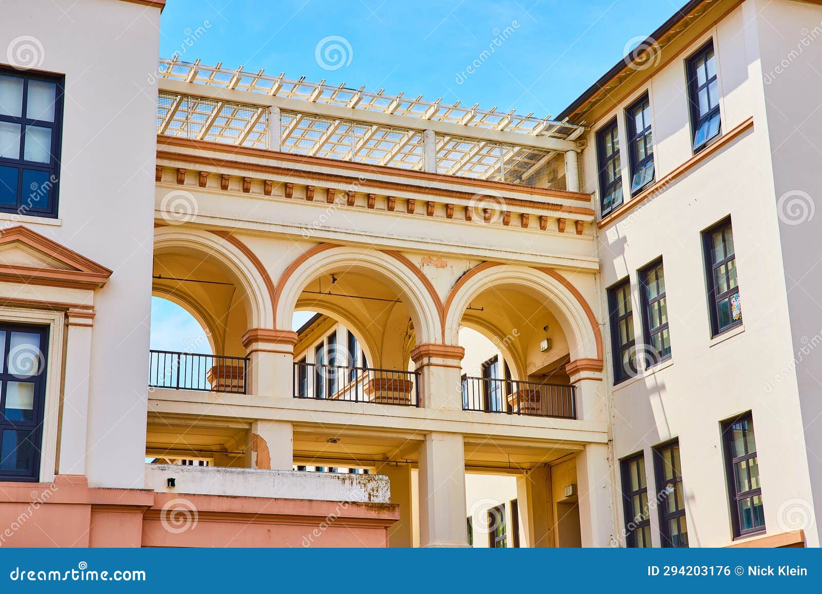 Archway Pathway between Parts of Building of Galileo Academy of Science ...