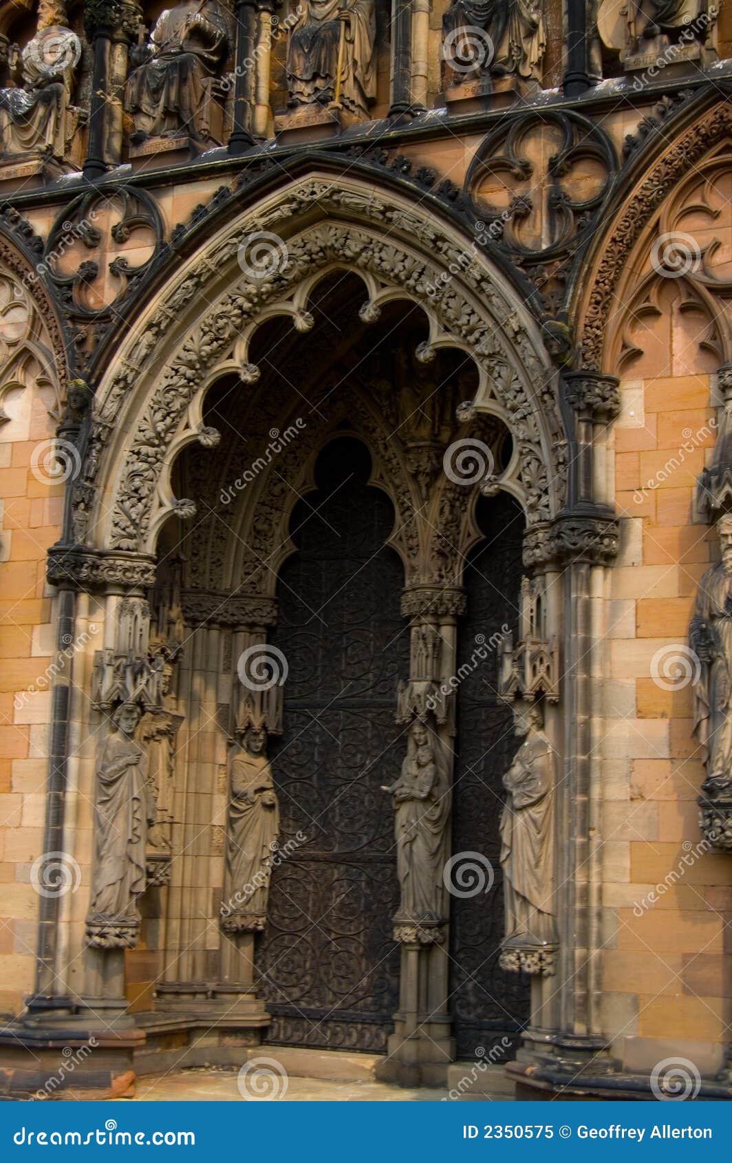 Archway and sculpture stock image. Image of cathedral - 2350575