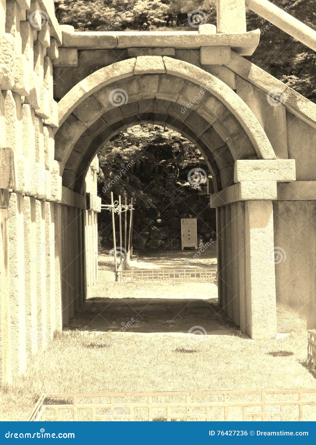 Archway at Temple stock photo. Image of stairs, temple - 76427236