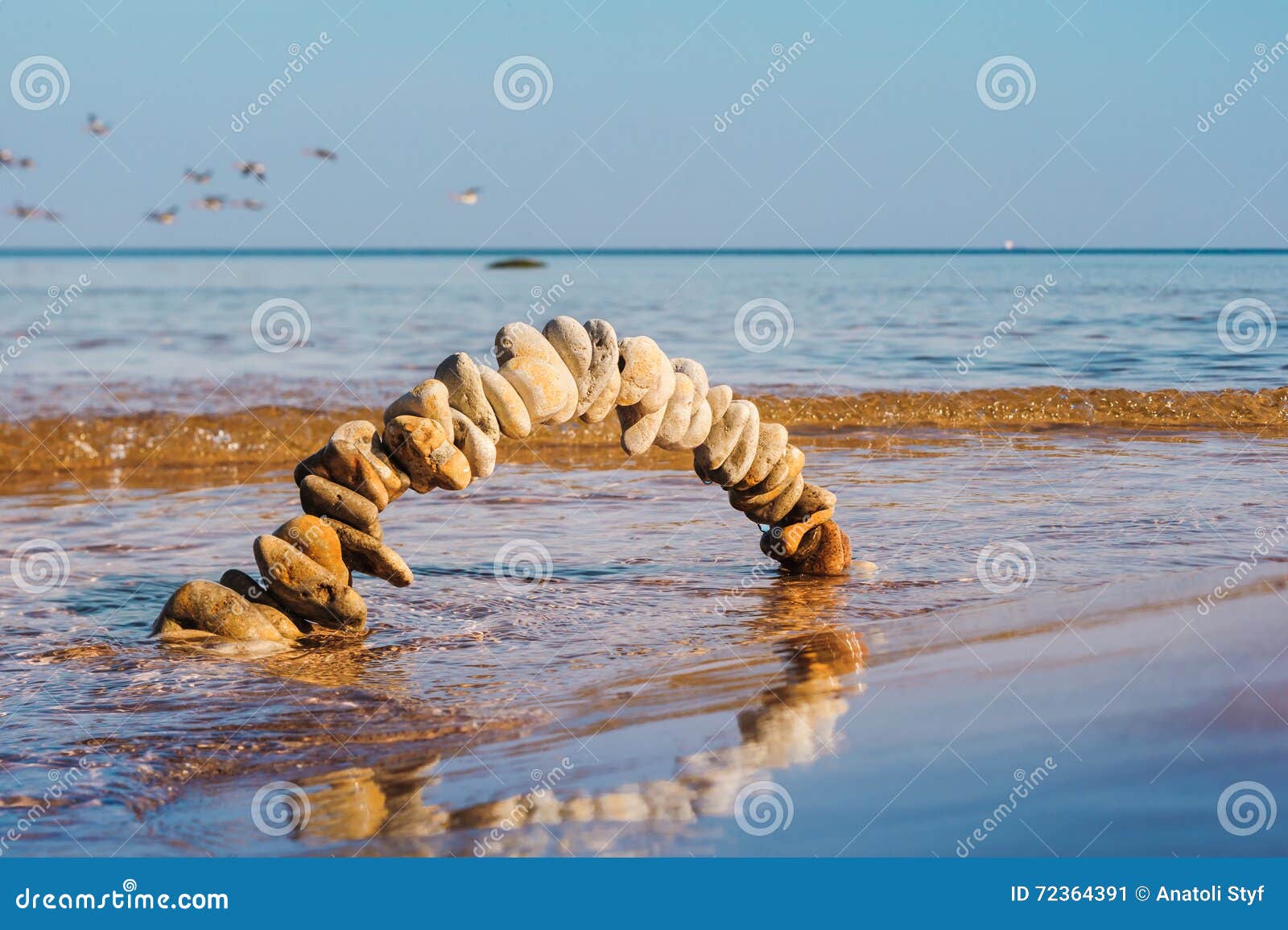 Archway in waves stock image. Image of exactness, balanced - 72364391