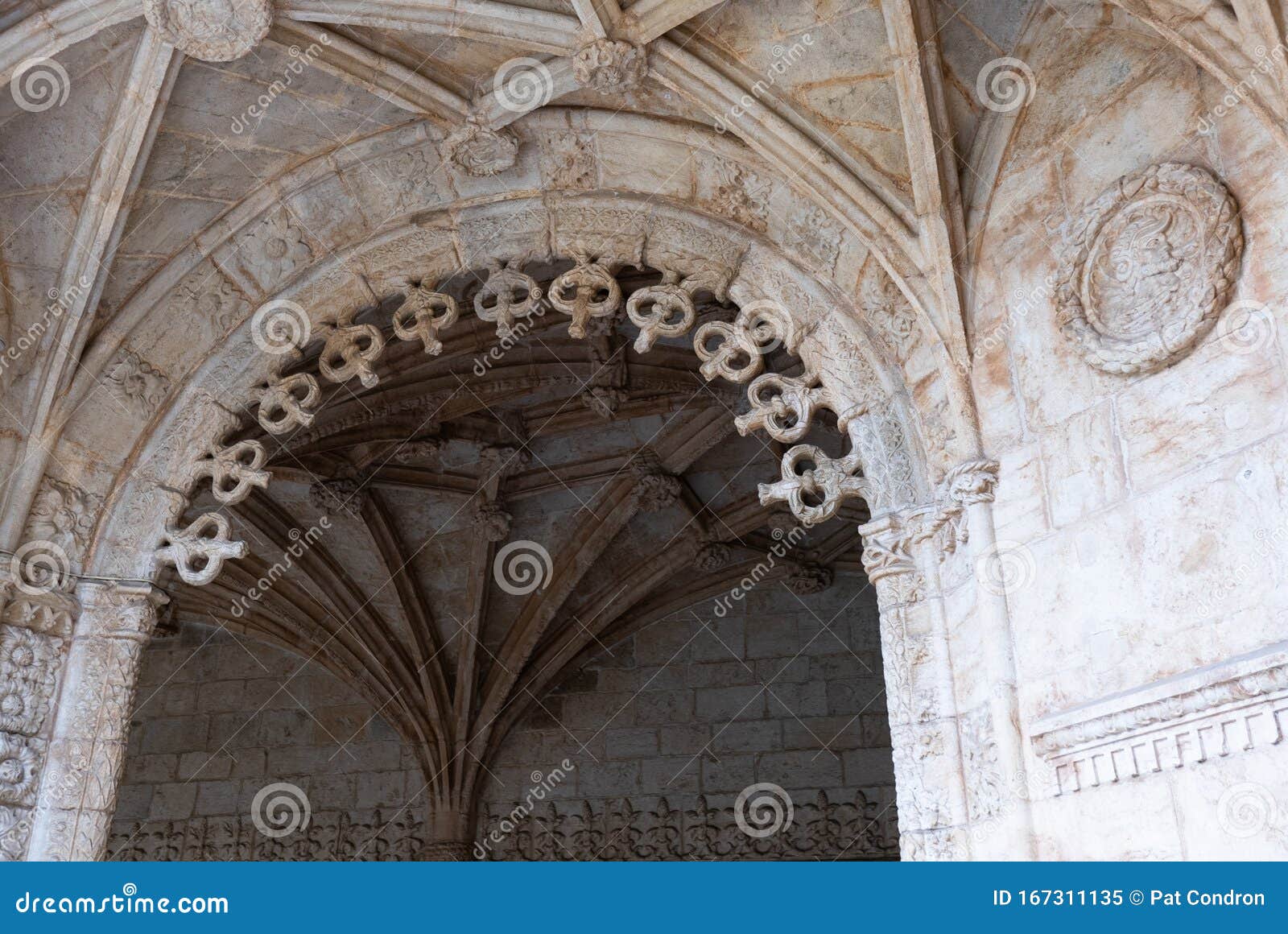 Archways in an Old Monastery in Portugal Stock Image - Image of archway ...