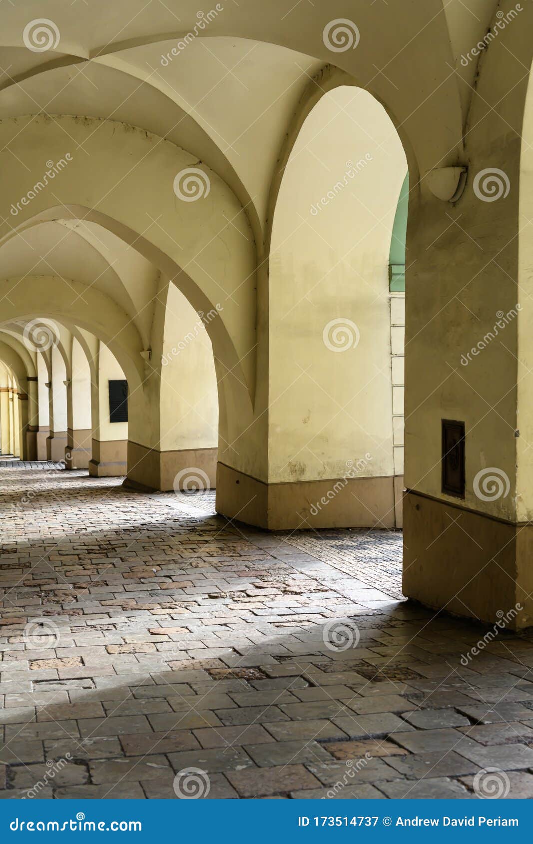 Archways in Prague city stock image. Image of architecture - 173514737