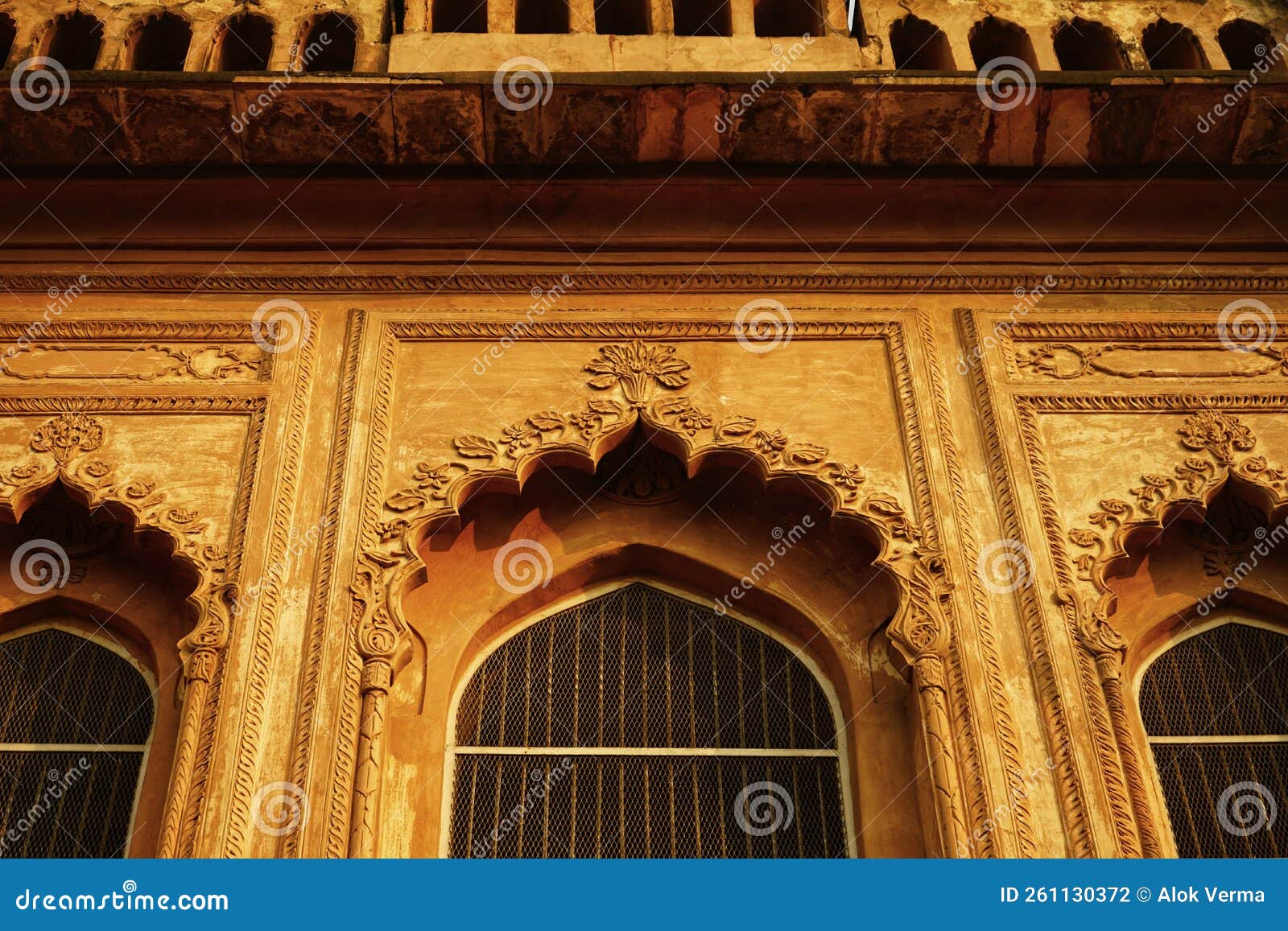 Archways Windows Building of Old Heritage in Lucknow . Stock Photo ...